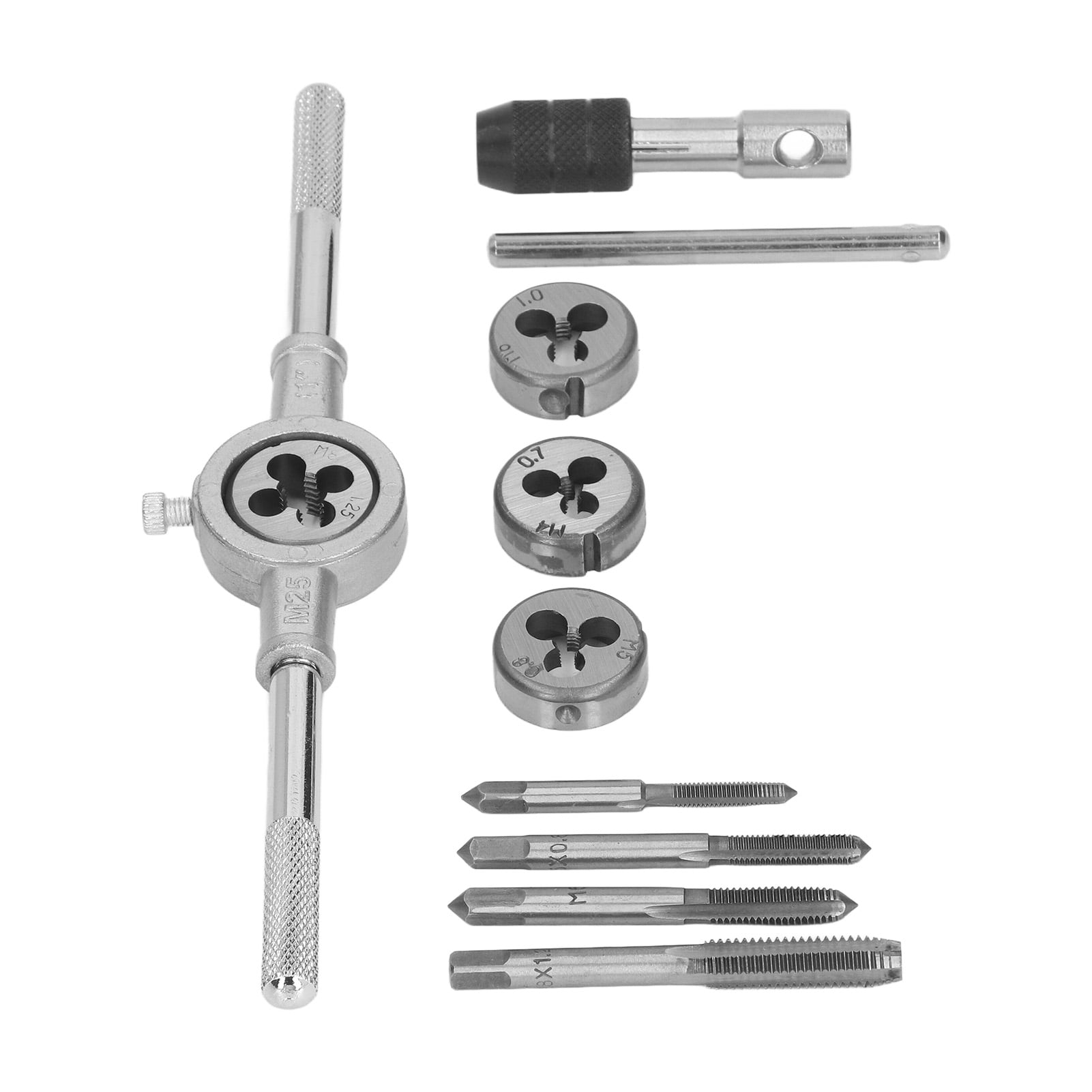 JWB-10 Pcs Tap Die Set Steel M4 M5 M6 M8 Tap Die Metric Tool Thread ...