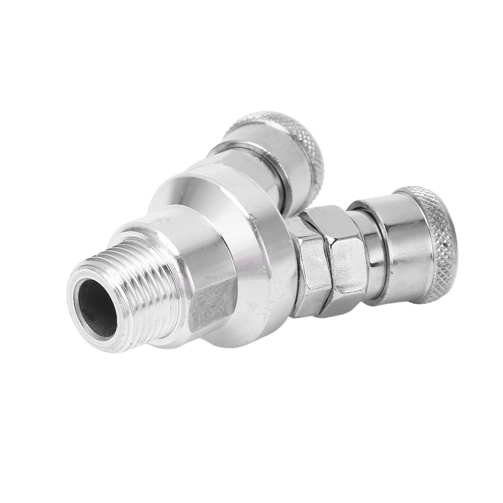 JWB-2 Way Connector G1/2 Thread Quick Coupler Carbon Steel Chrome ...
