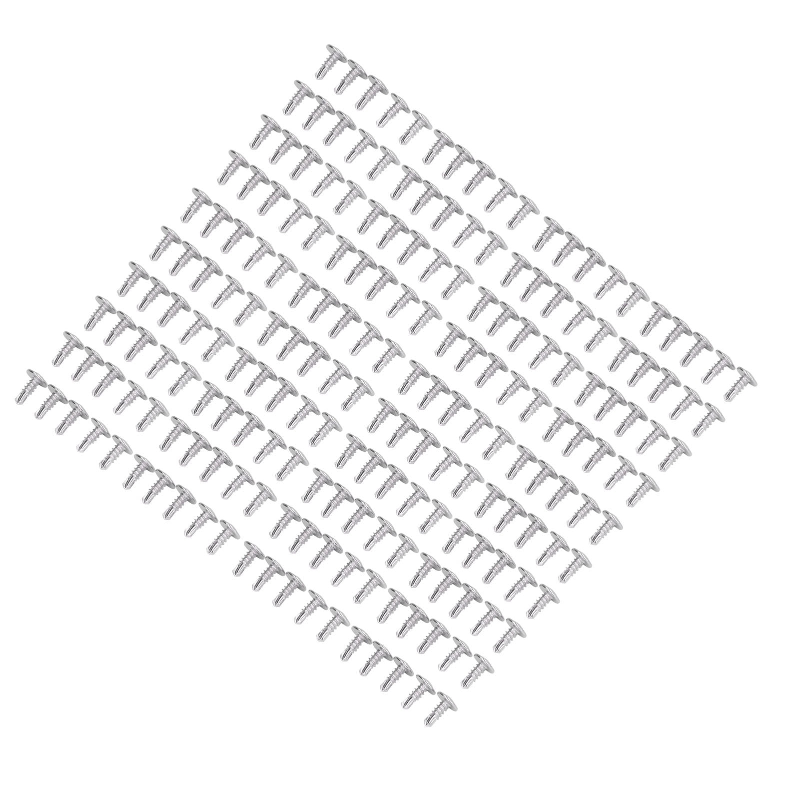 JWB-200Pcs Self Drilling Screw Stainless Steel Round Washer Head M4 ...