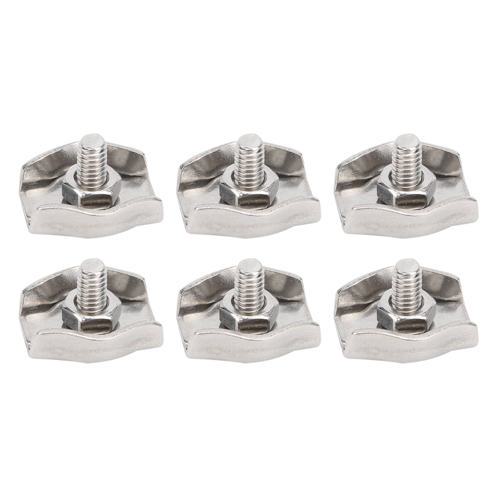 JWB-20Pcs Steel Wire Rope Chuck Lock 304 Stainless M3 Single Clip Clamp ...