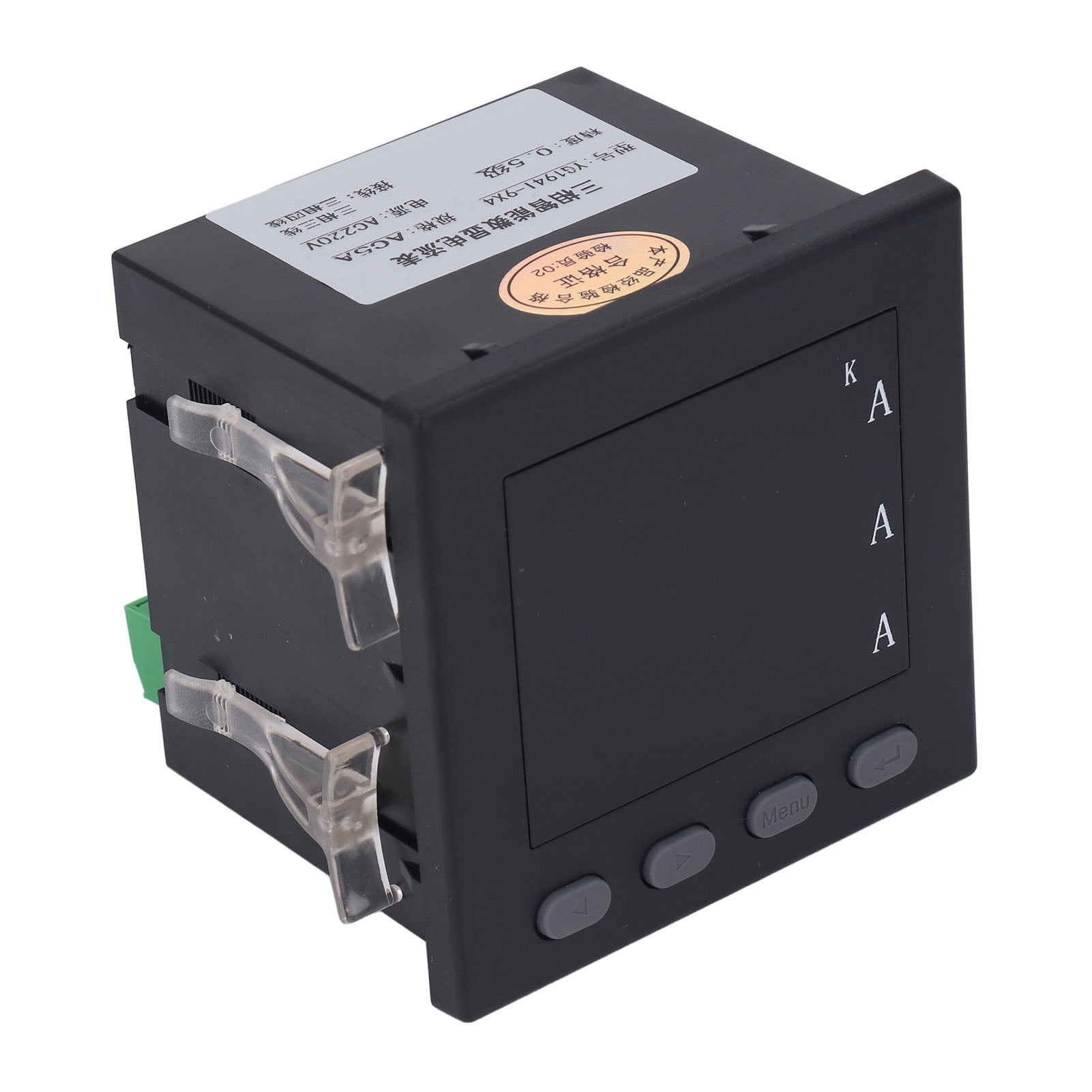 JWB-220V 3 Phase Current Meter LED Digital Display Ammeter Programmable ...