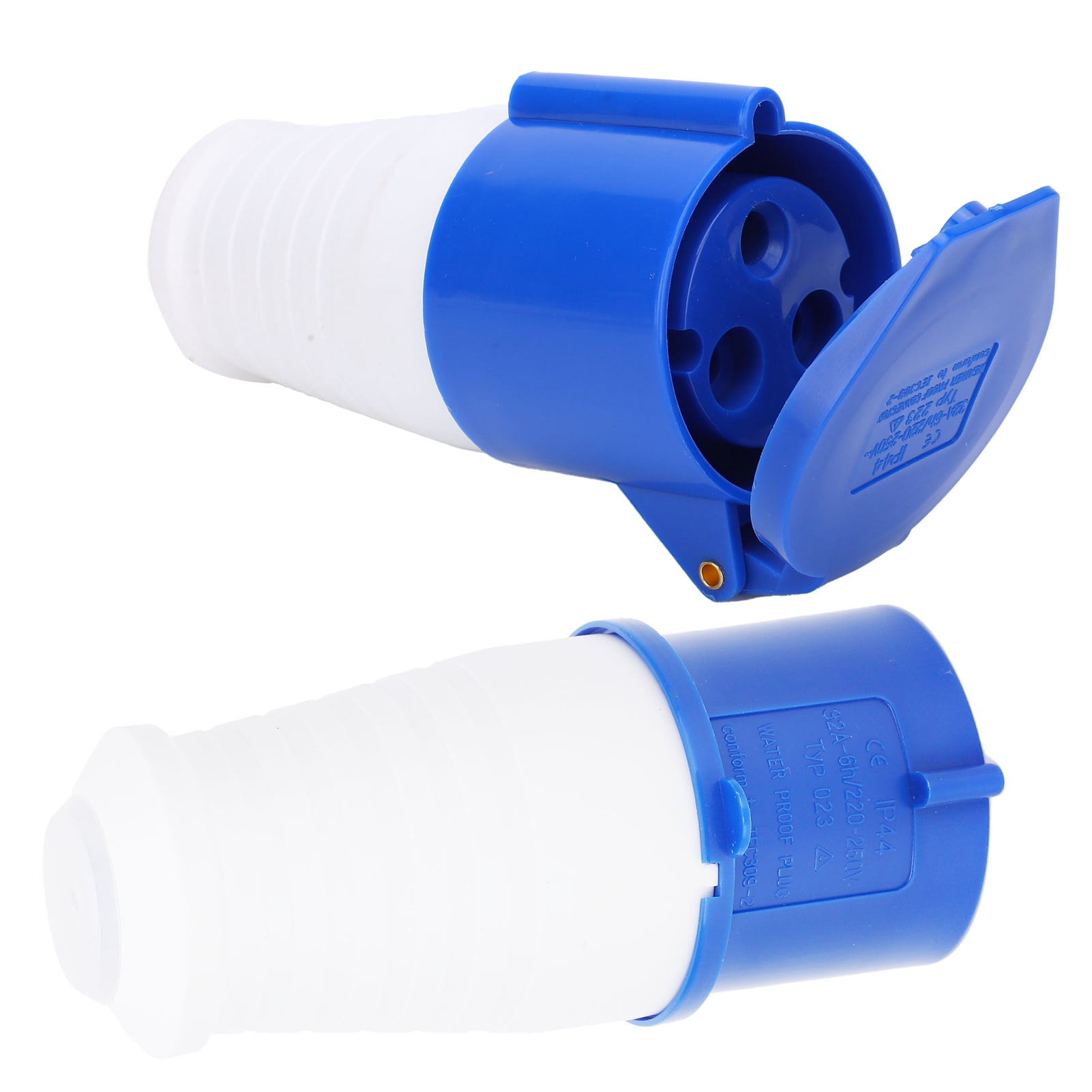 JWB-2Pcs Industrial Plug Connector Set 3Pin 1Phase ExplosionProof ...