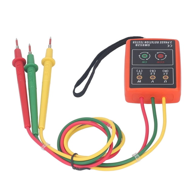 JWB-3 Phase Sequence Tester Portable AC Phase Rotation Indicator SM852B ...