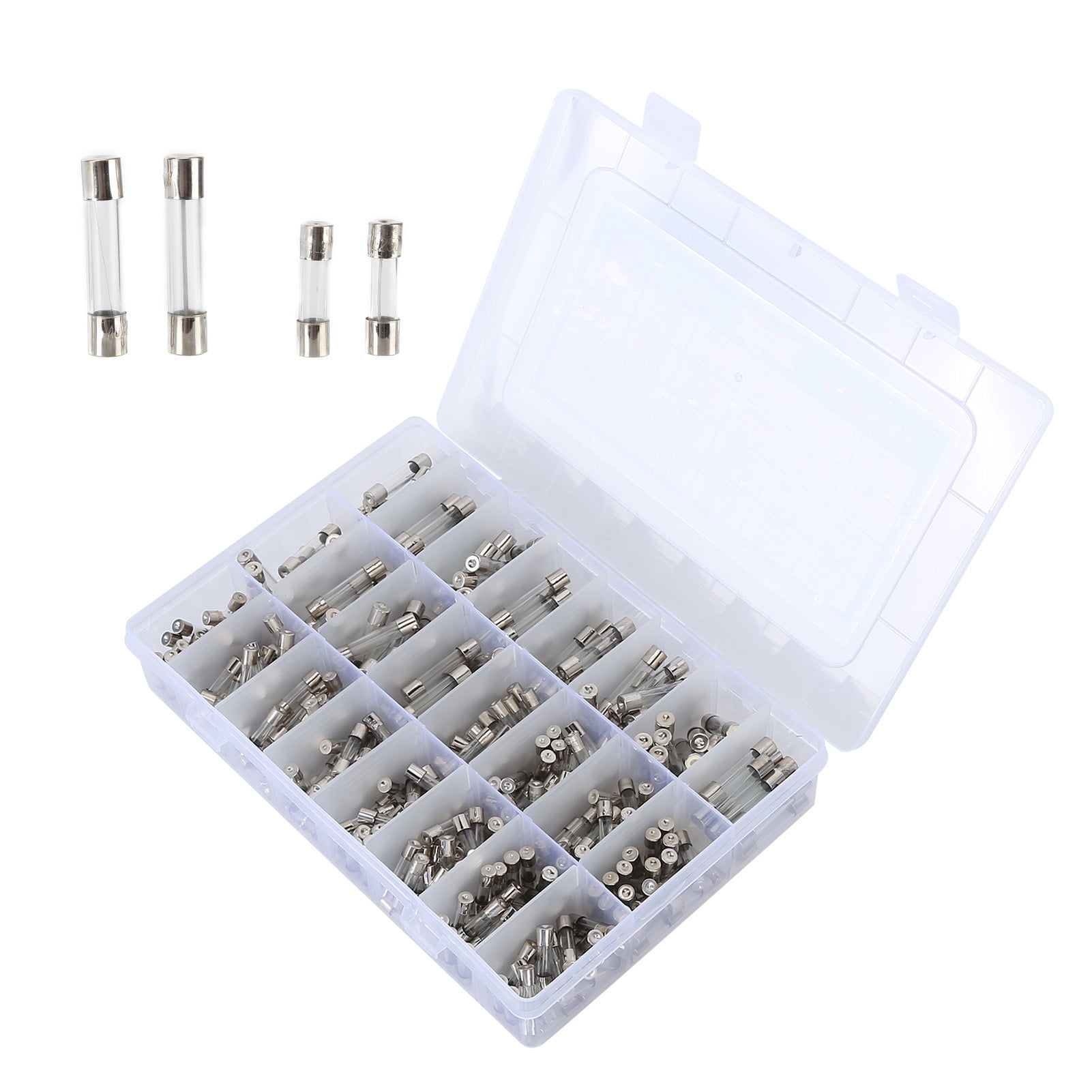 JWB-360Pcs Glass Tube Fuses Quick Blow 250V Electronic Assortment Kit ...