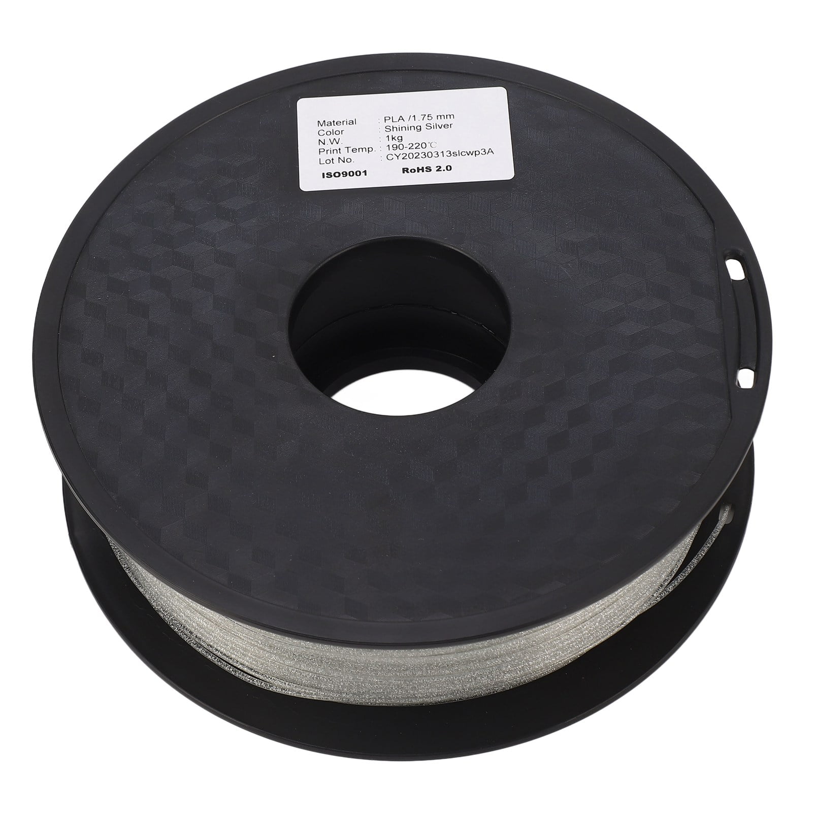 JWB-3D Printer Filament 1.75mm Shiny Sparkling Silver Strong Smooth PLA ...