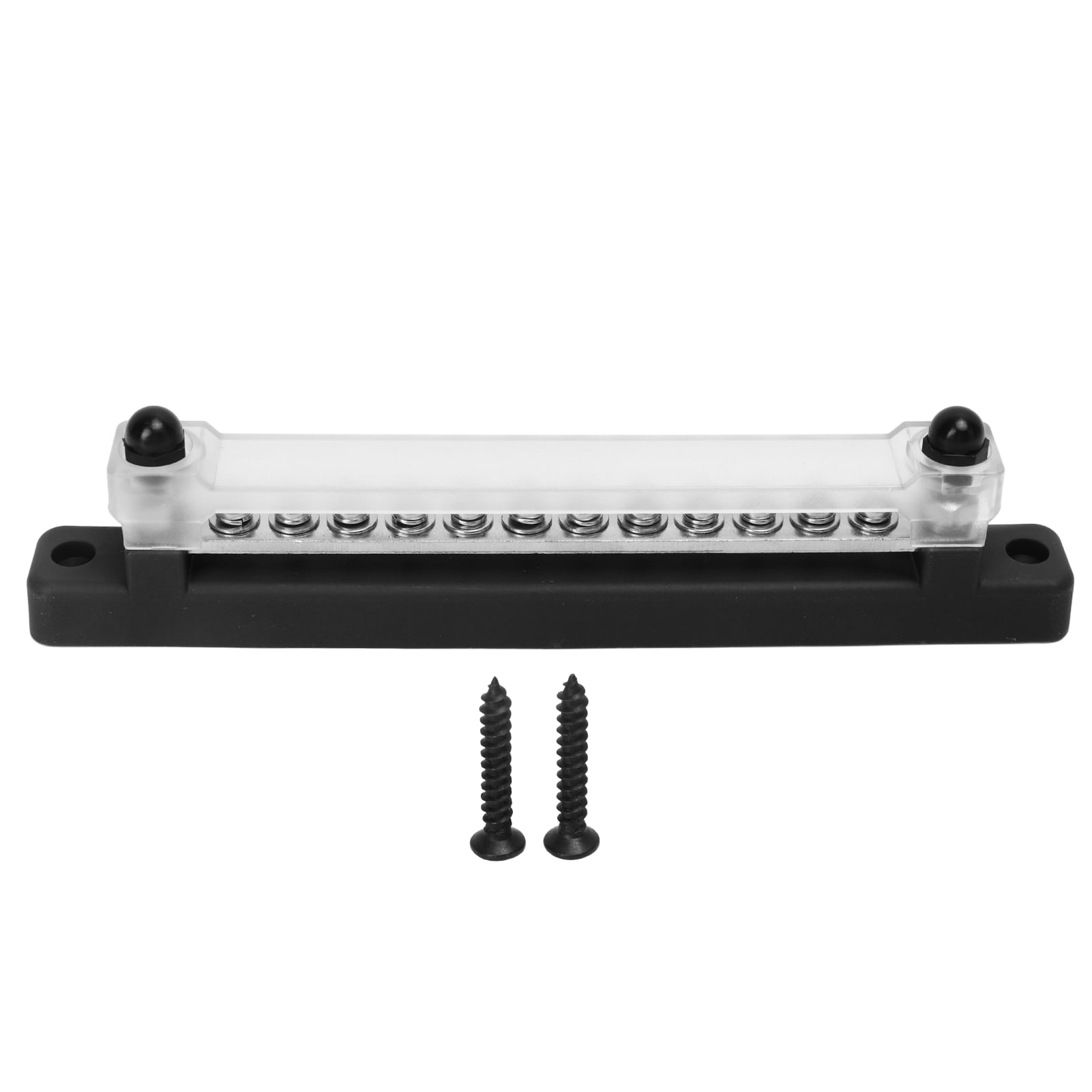 JWB-48V 150A 12 Terminal Bus Bar Power Distribution Block with Cover M6 ...