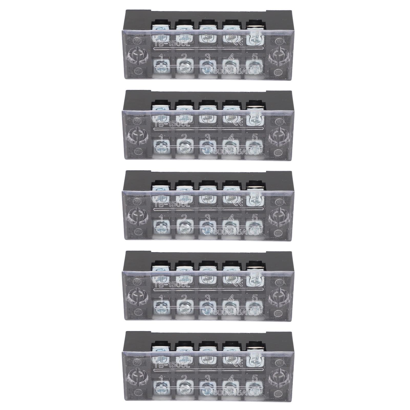 JWB-5 Sets Power Distribution Block M3 Screw Terminal 5 Terminals Bus ...