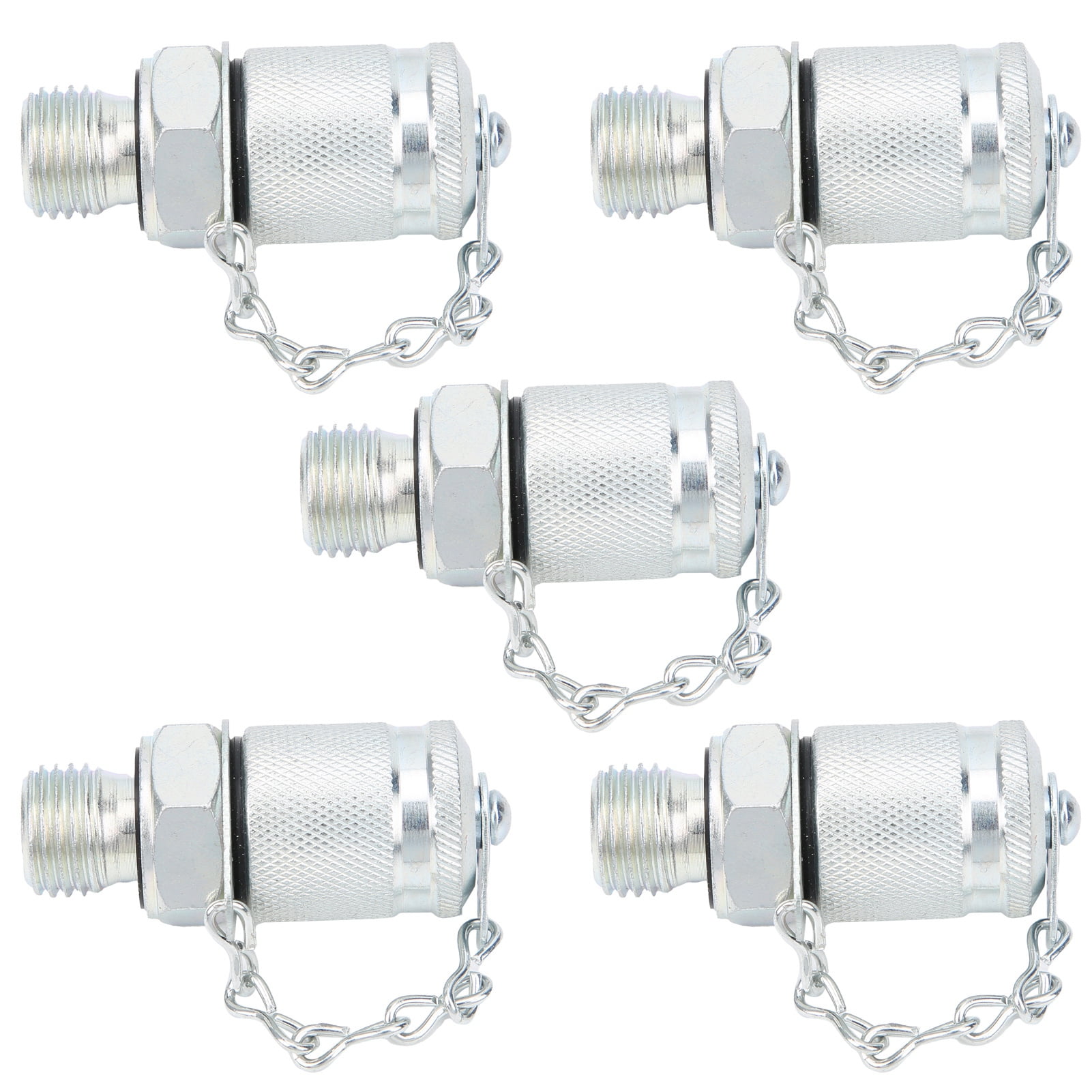 Jwb 5pcs Hydraulic Testing Adapter Thread Test Coupling Connectors