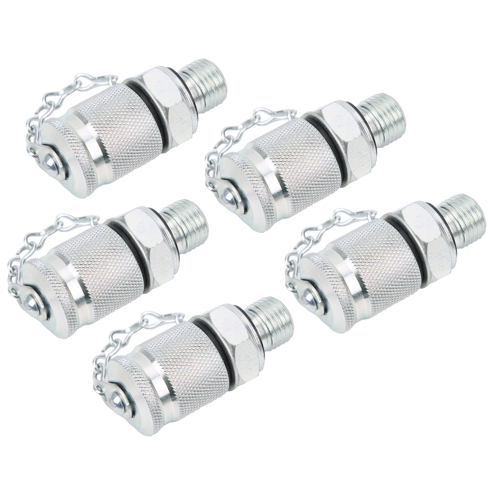 JWB-5Pcs Hydraulic Testing Adapter Thread Test Coupling Connectors ...