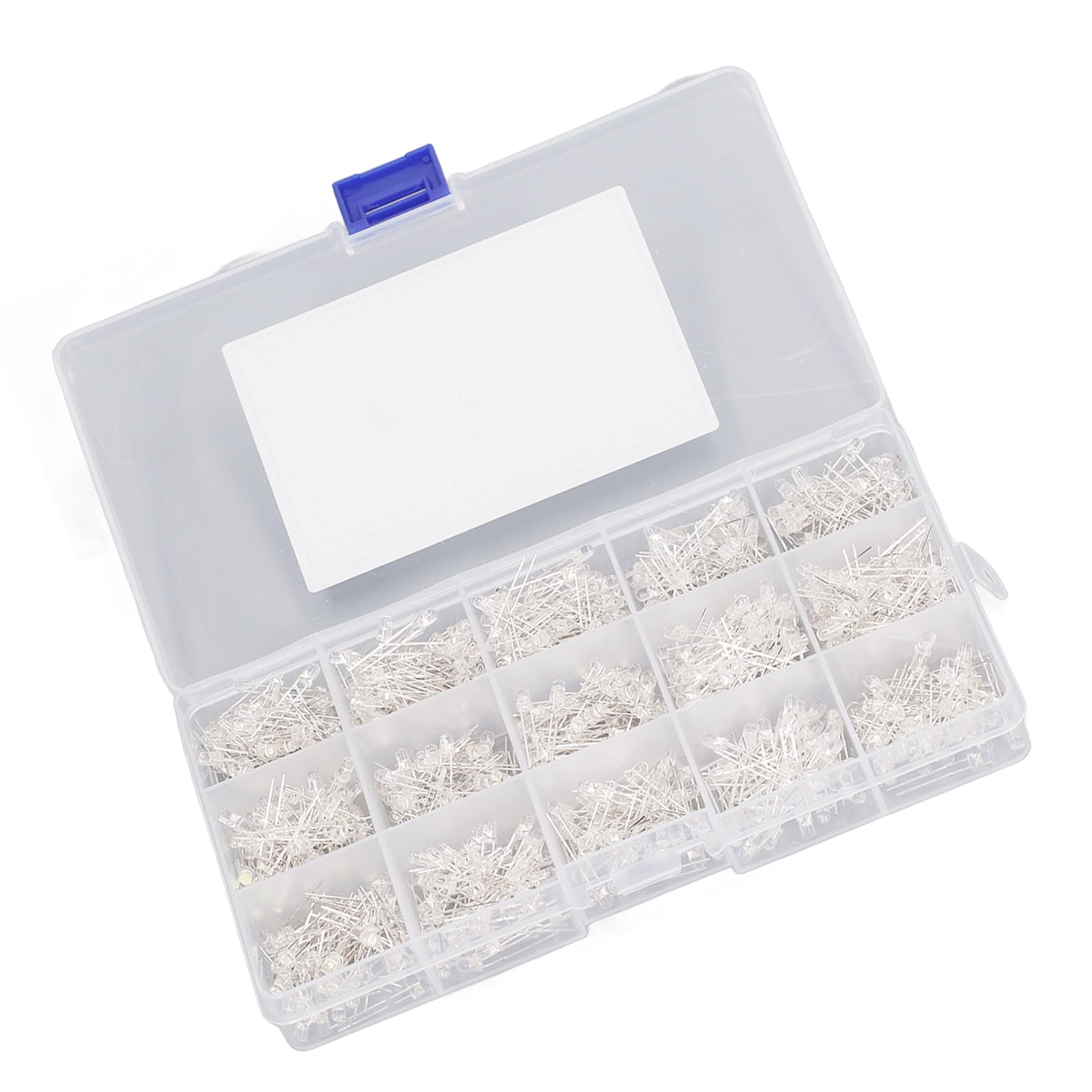 JWB-750PCS LED Light Diode Clear 3mm Red Yellow Blue Green White LED ...