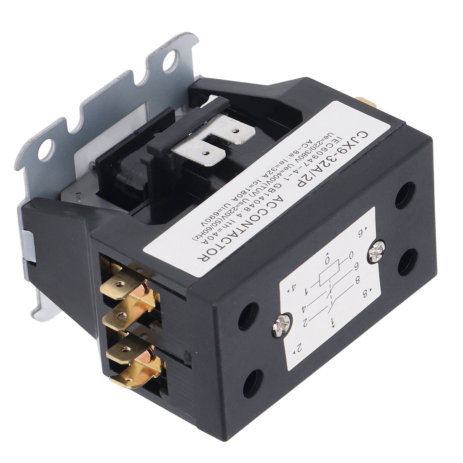 JWB-AC Contactor 2 Pole Universal Heavy Duty 32Amp 220V for Air ...