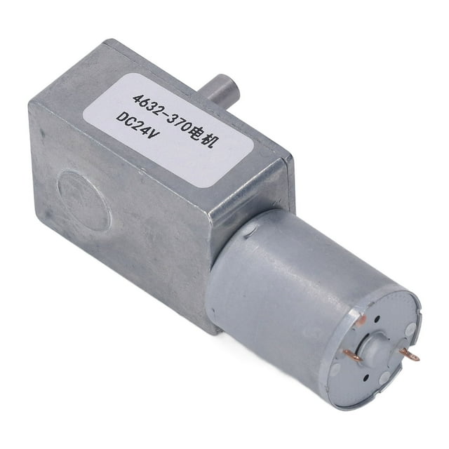 JWB-DC Geared Motor CW CCW Rotation Self Locking Speed Reduction Turbine Worm Gear Motor DC24V ...