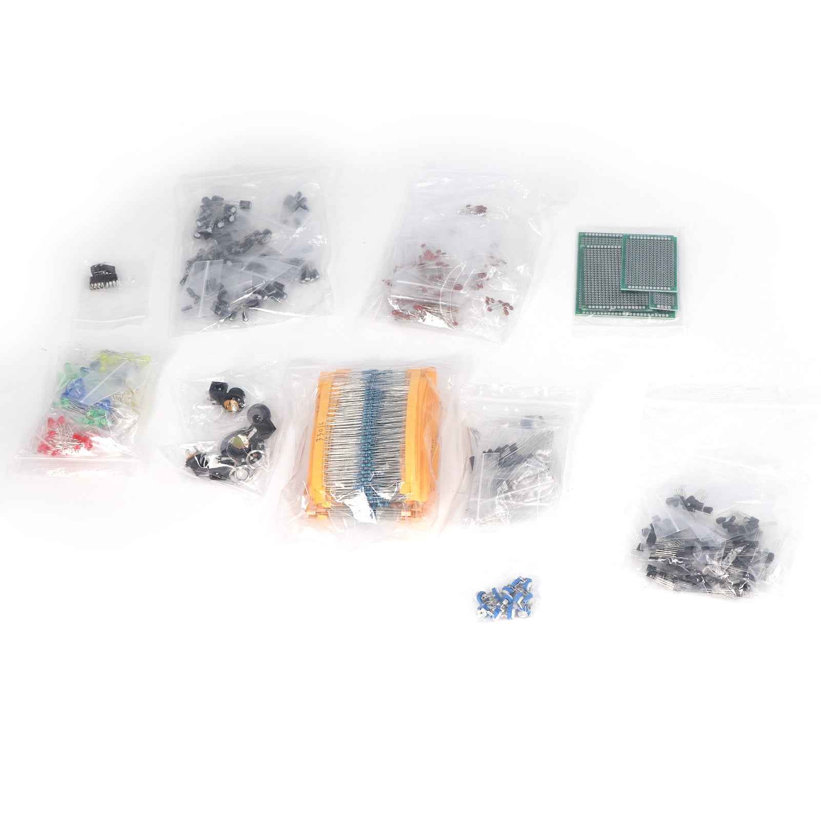 JWB-Electronic Component Kit PCB LED Diode Electrolytic Capacitor ...