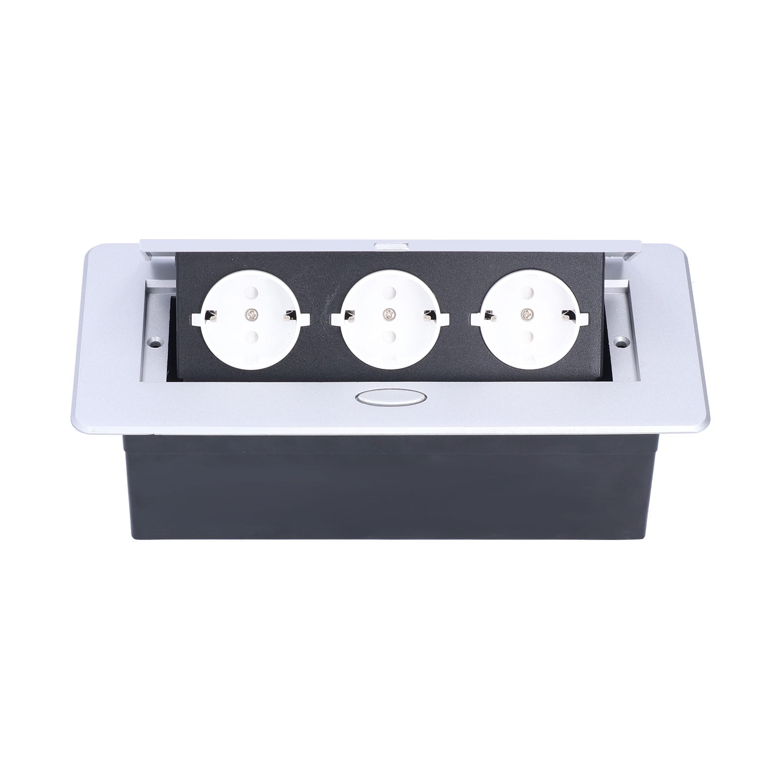JWB-Floor Electrical Outlet Embedded Table Slow Pop Up 3 Power Socket ...