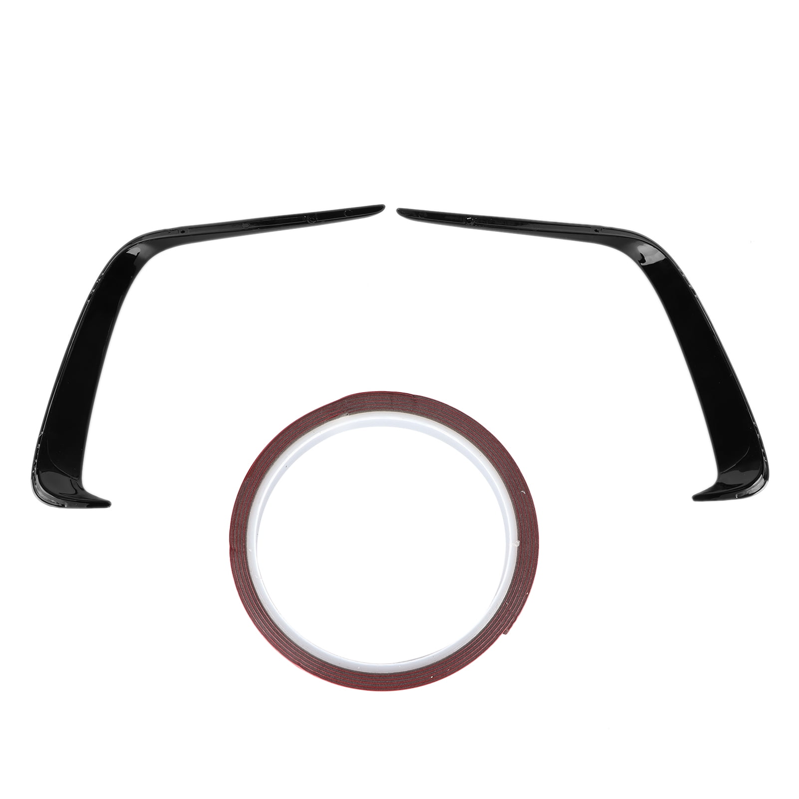 JWB-Gloss Black Rear Bumper Side Vent Canard Trims Replacement for ...