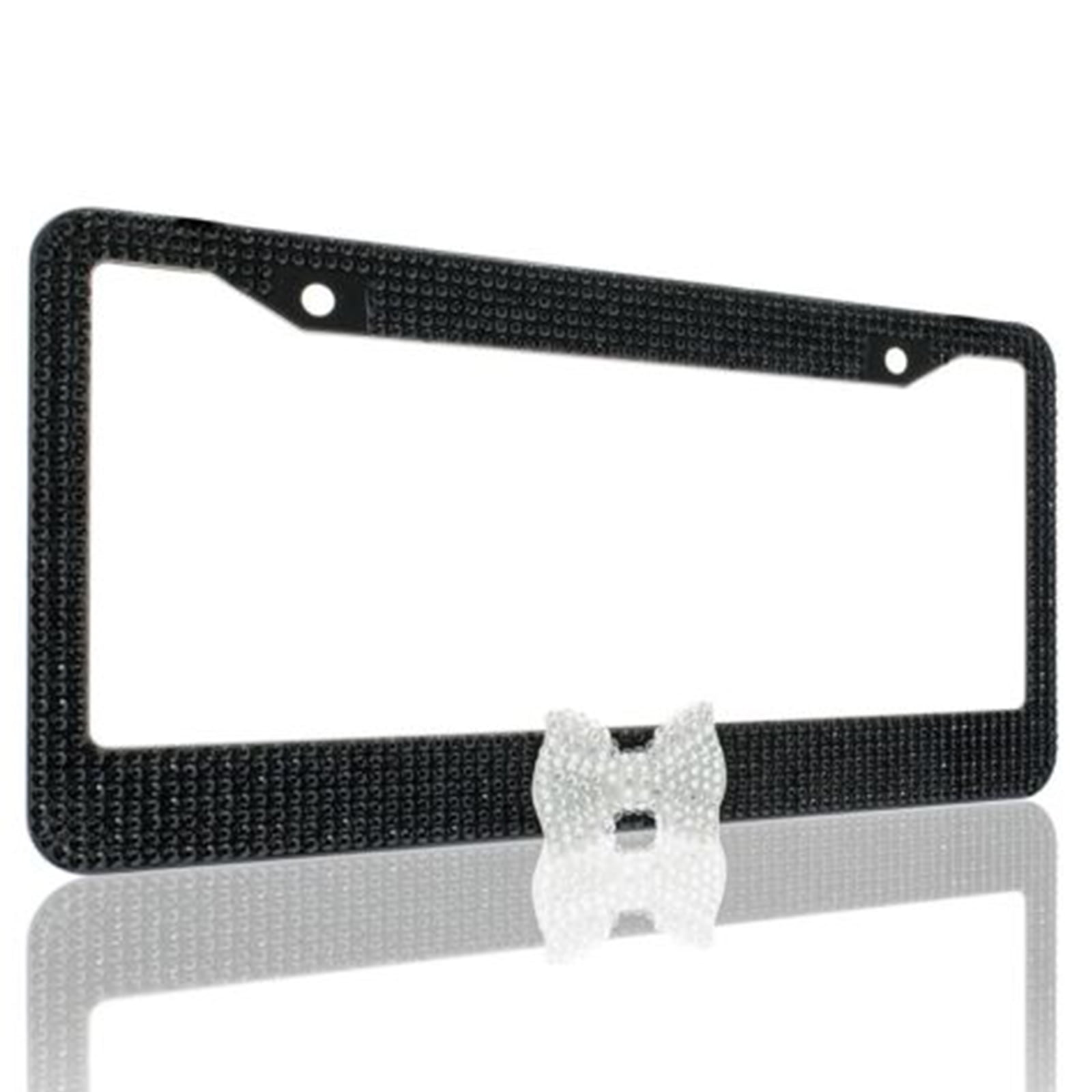 JWB-License Plate Frame White and Black?License Plate Mounting Kit ...
