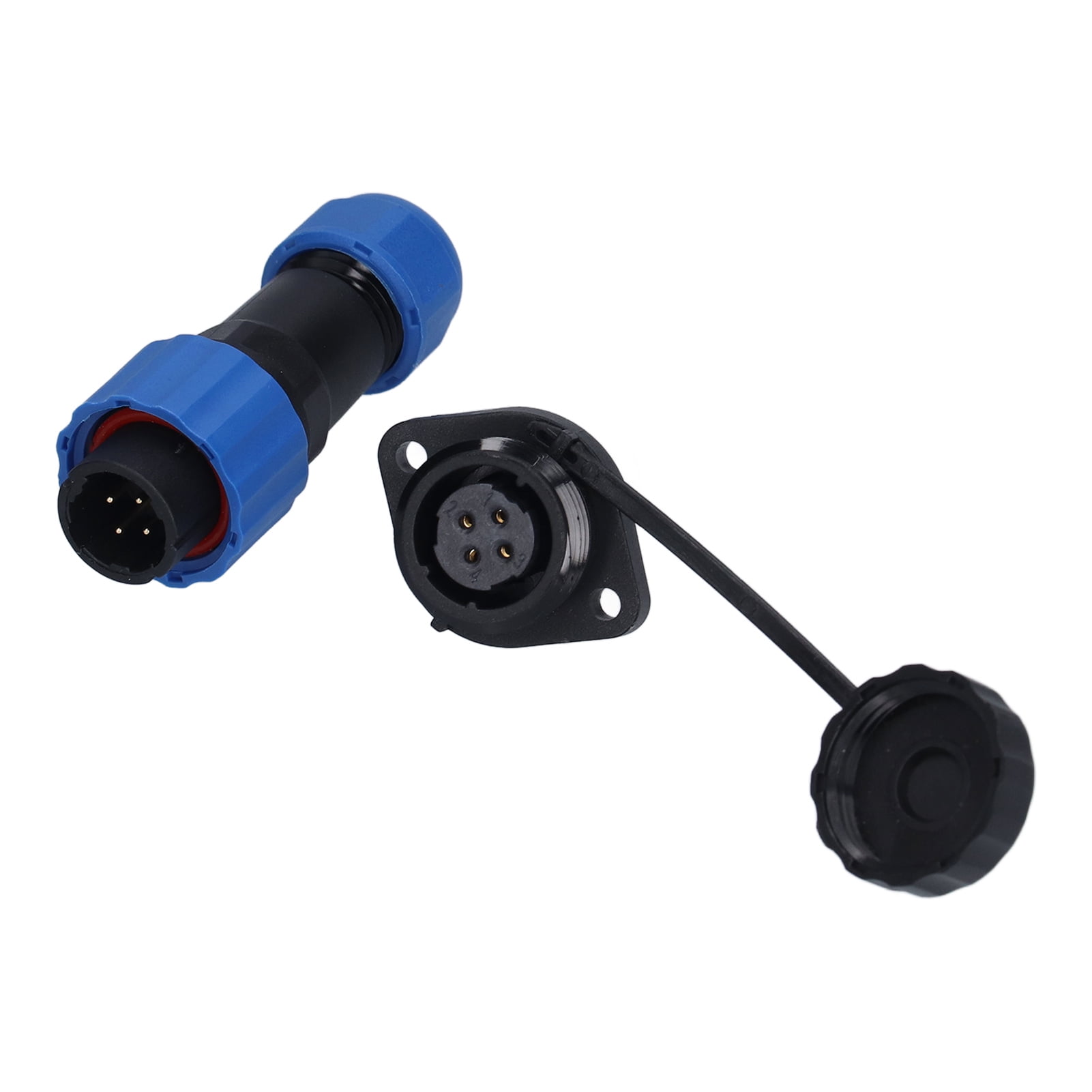 JWB-SP16 Flange Waterproof Aviation Plug Socket IP68 Male and Female ...