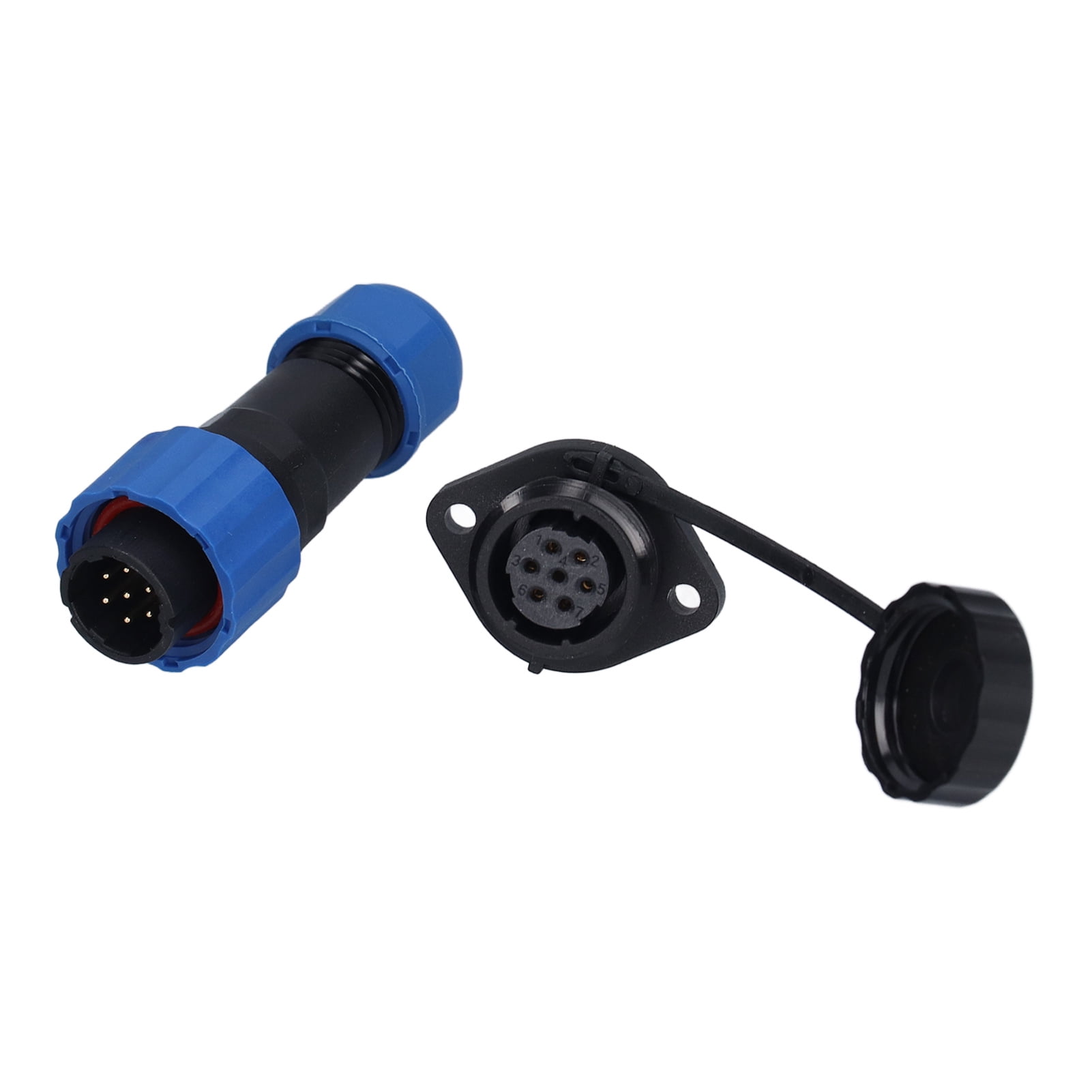 JWB-SP16 Flange Waterproof Aviation Plug Socket IP68 Male and Female ...