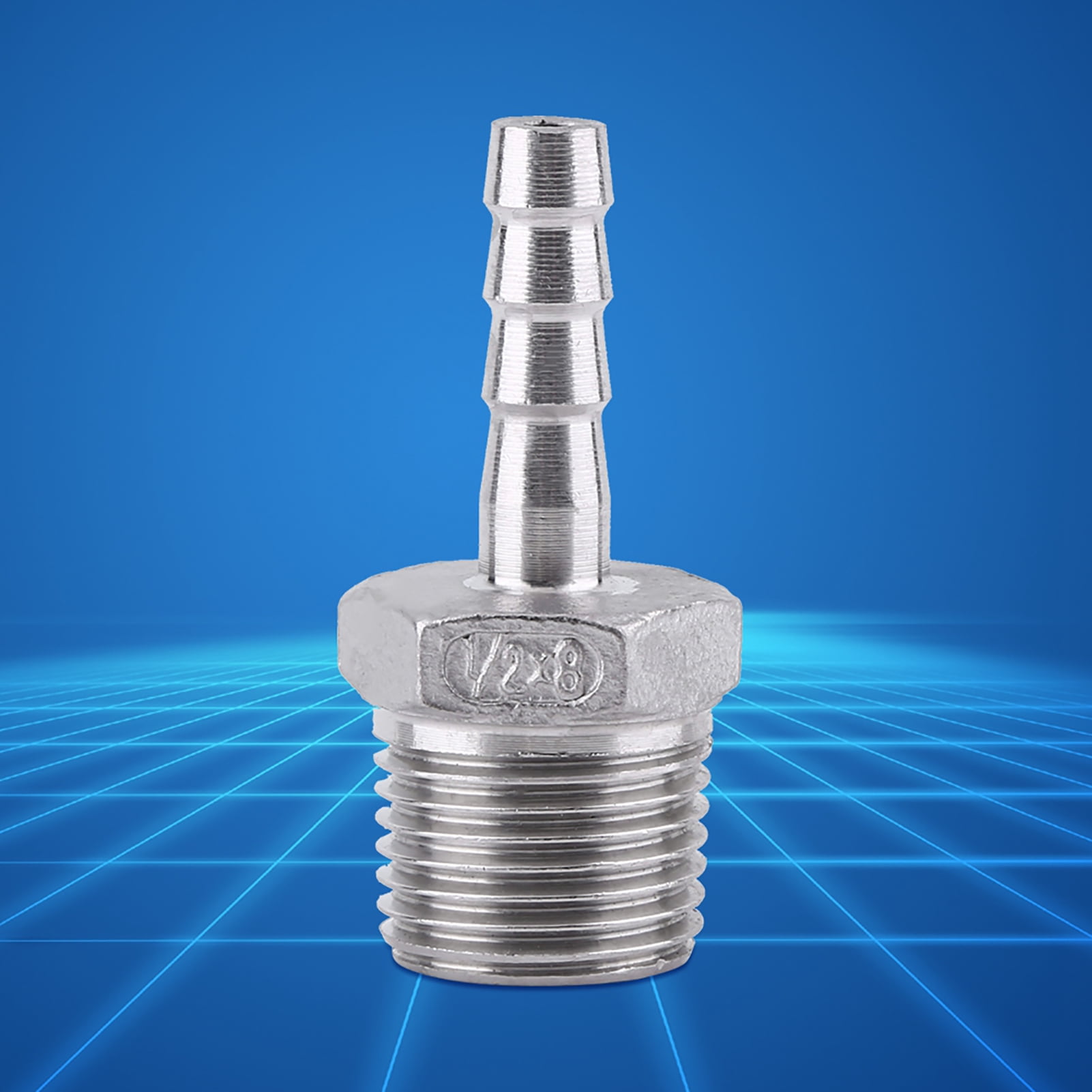 JWB-Stainless Steel 304 Male thread Pipe Fitting Barb Hose Tail ...