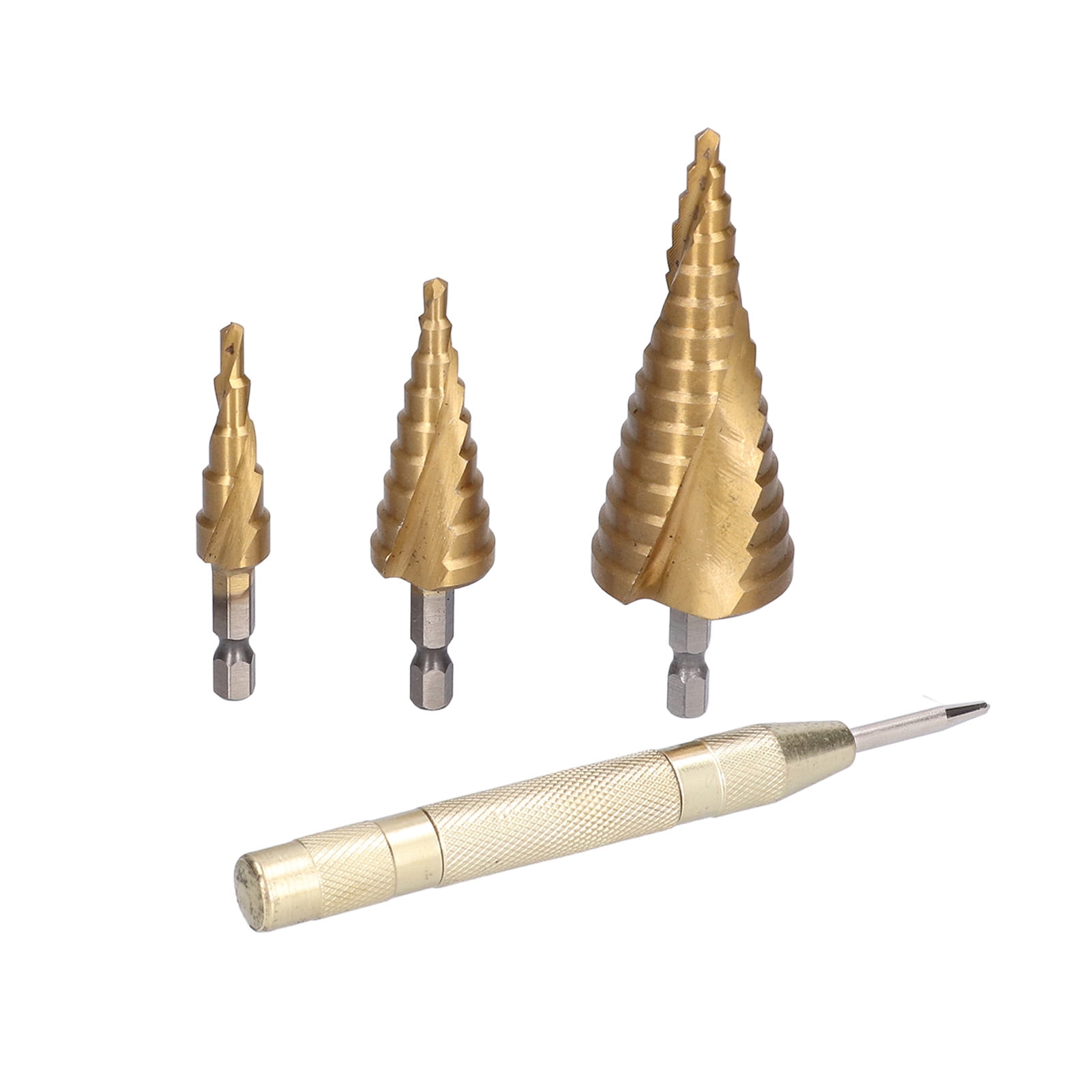 JWB-Step Drill Bits High Speed Steel Spiral ?Groove Barb Milling Cutter ...