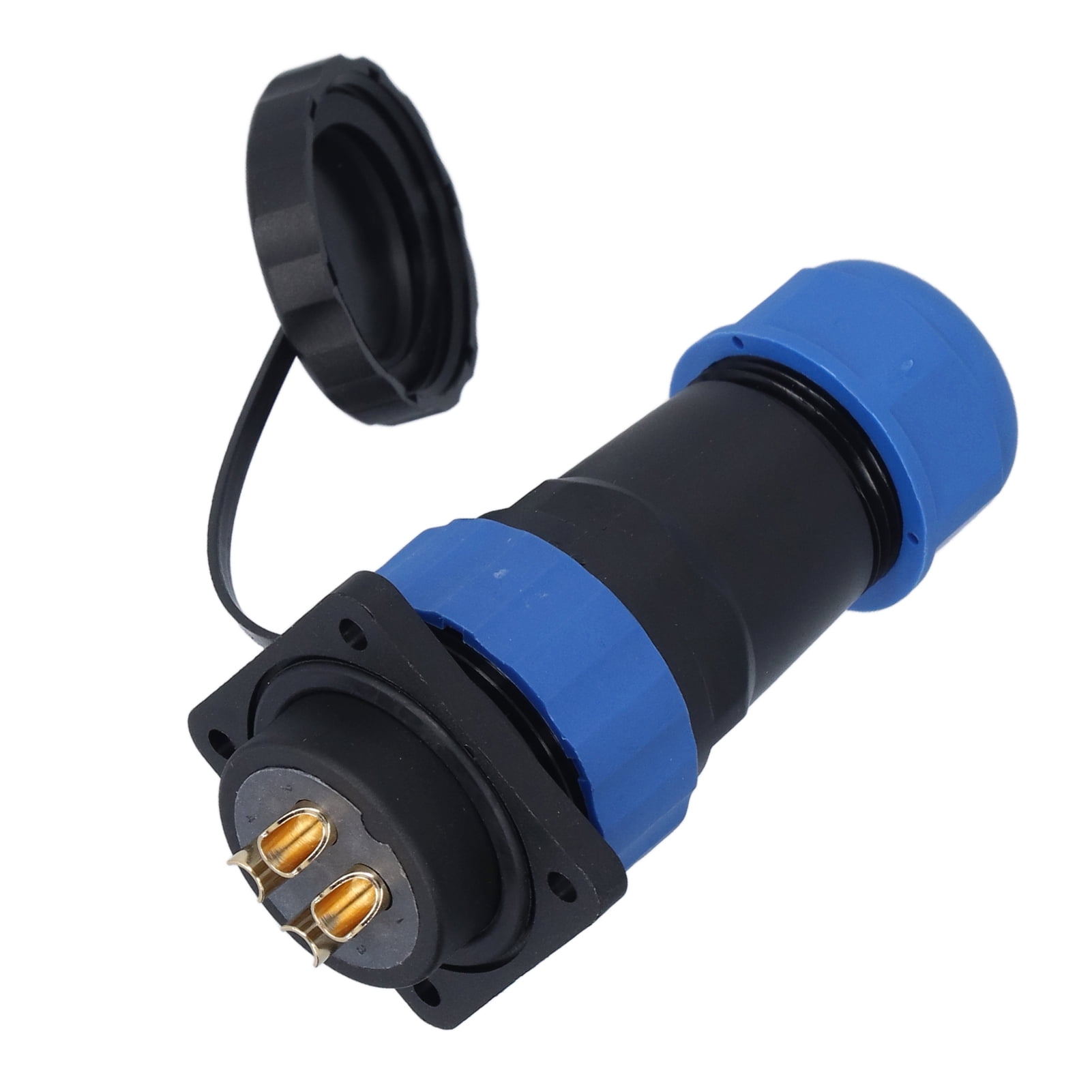 JWB-Waterproof Connector Square 4 Holes IP68 Aviation Power Socket 380V ...