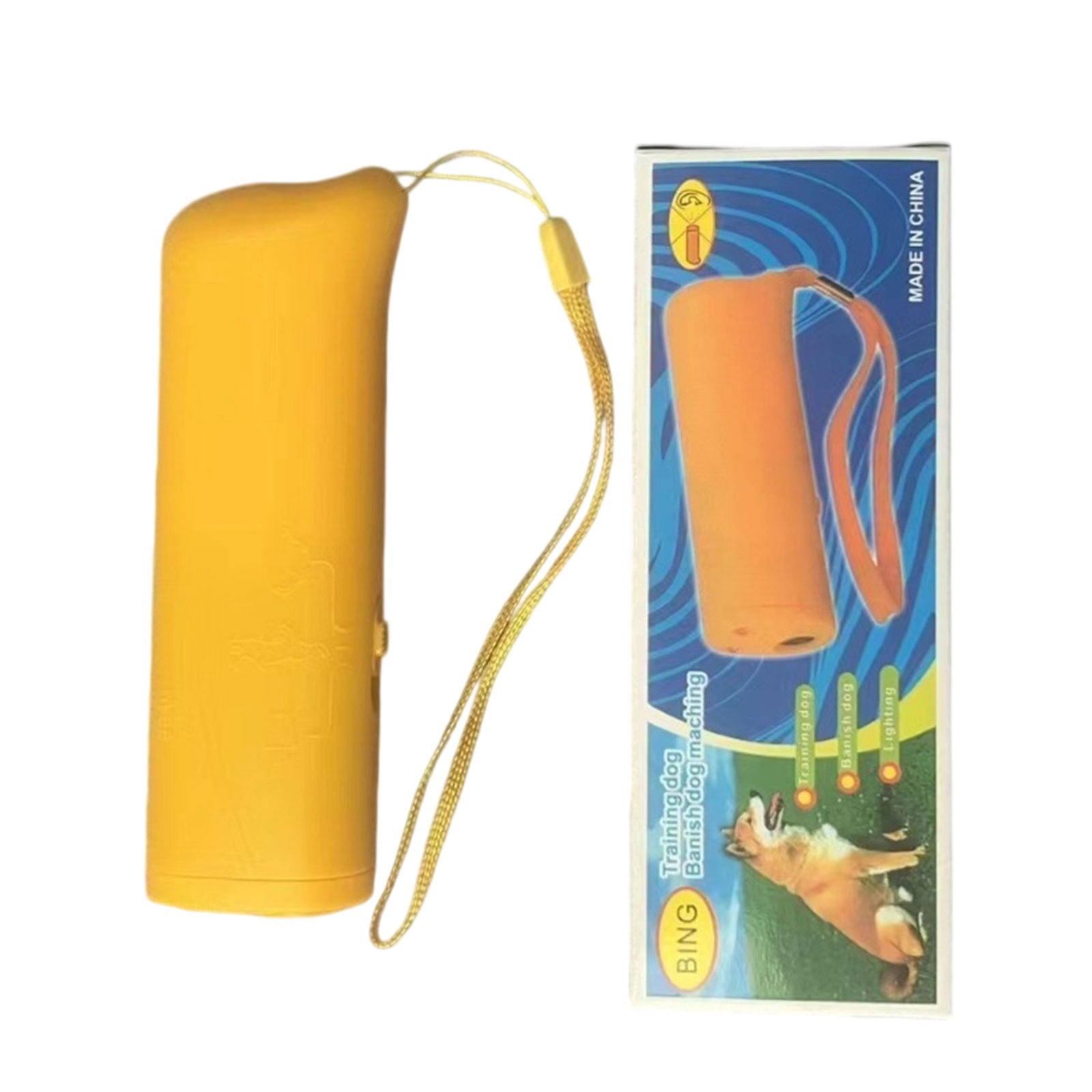 JWCJ High-Visibility Yellow Ultrasonic Dog Deterrent, Single-Head ...