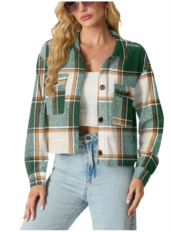 Womens Shackets in Womens Coats - Walmart.com