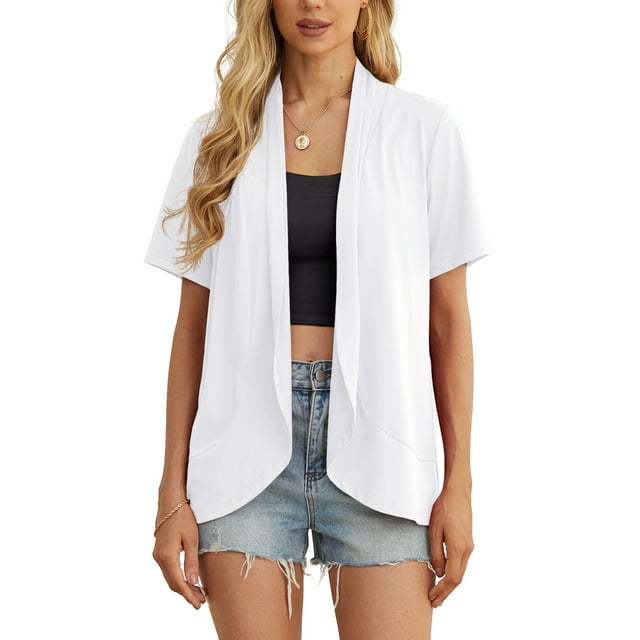 JWD Dressy, Loose Knit Women's Summer Cardigan - Lightweight, Open ...