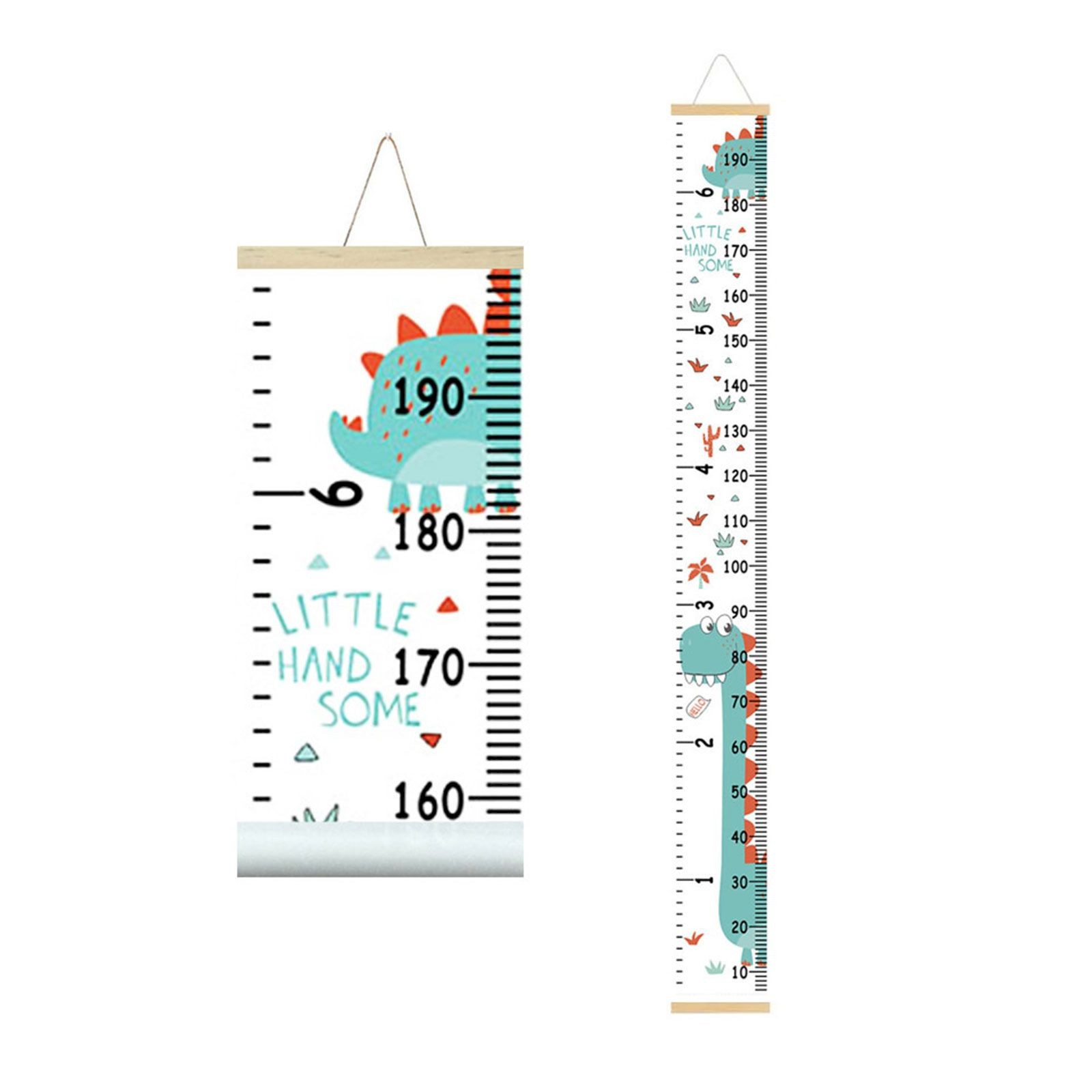 JWDX, 1 Measuring Ruler Personalize Name Growth for Kids Flower Canvas ...