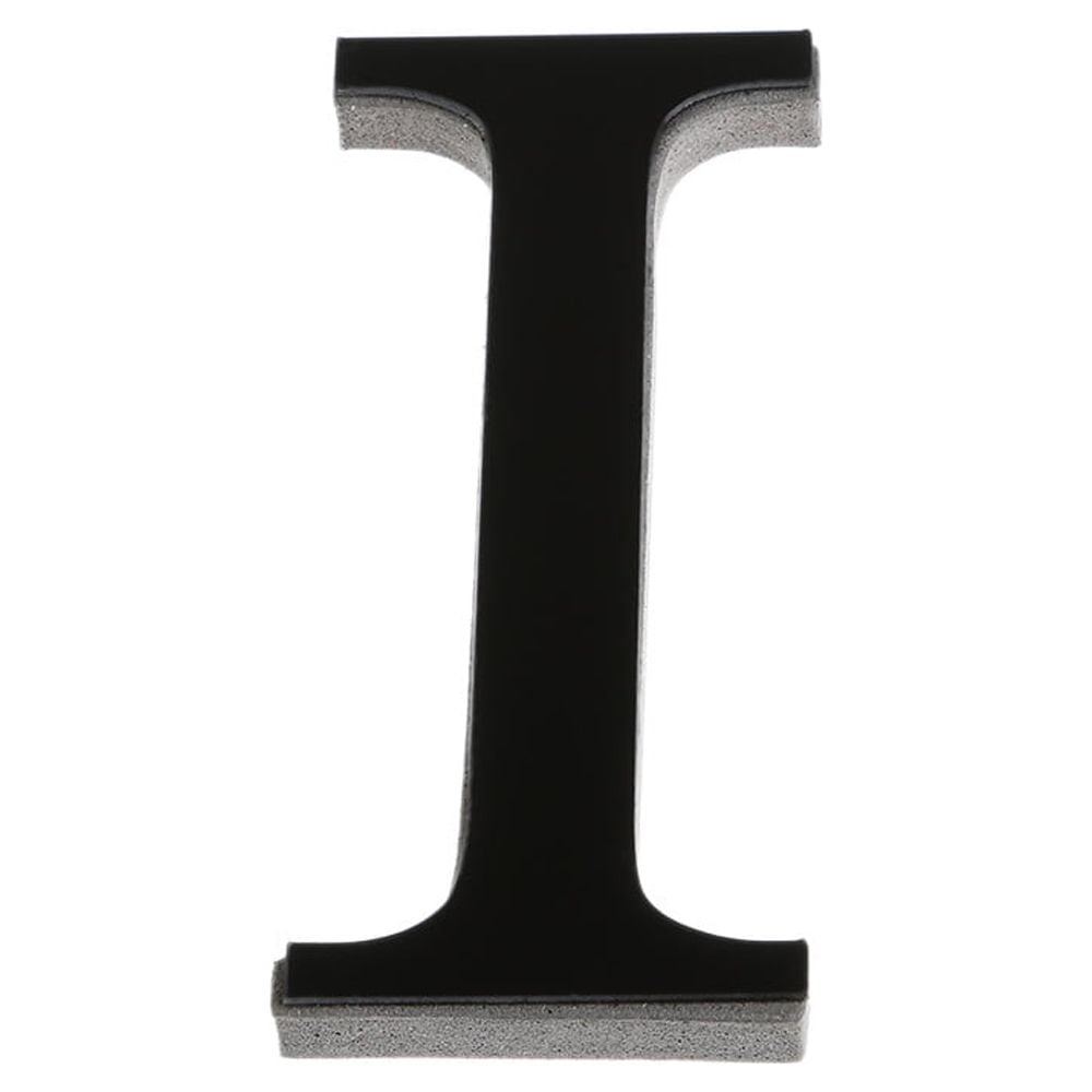 JWDX Alphabet Stickers Clearance! Acrylic Mirror English Letter I Black ...