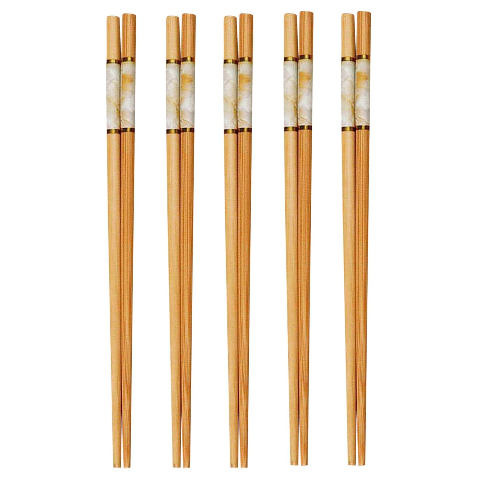 JWDX Chopsticks Reusable Chinese Wooden Chopsticks Dishwasher Safe ...