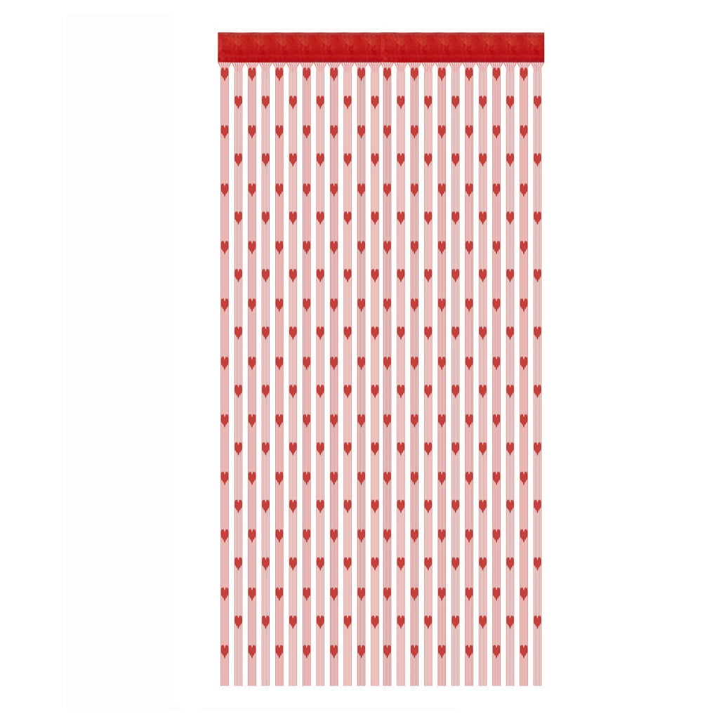 JWDX Curtain Clearance 100X200cm Love Heart String Curtain Window Door ...