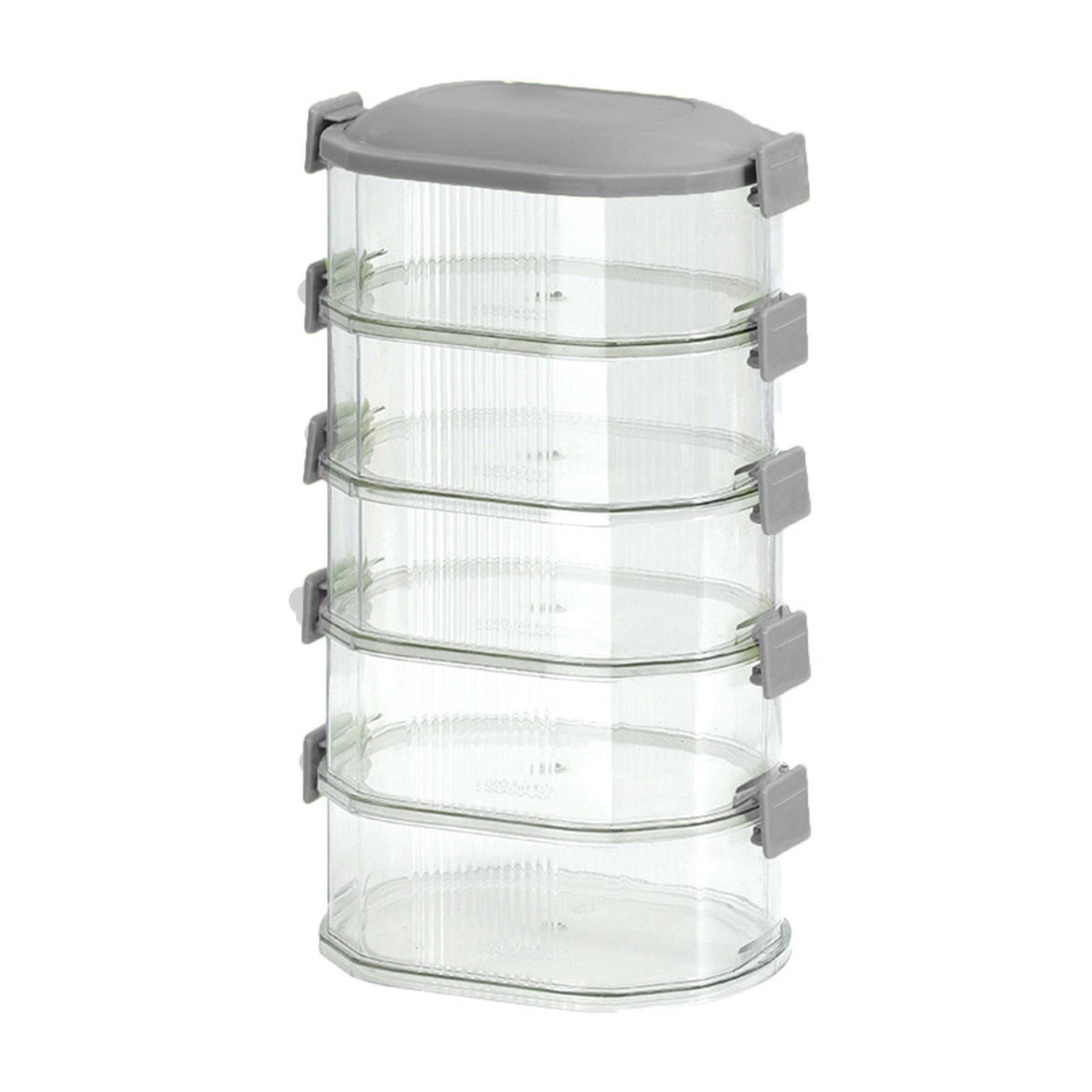 JWDX Food Storage Clearance! 5 Layerstackable Kitchen Storage Box ...