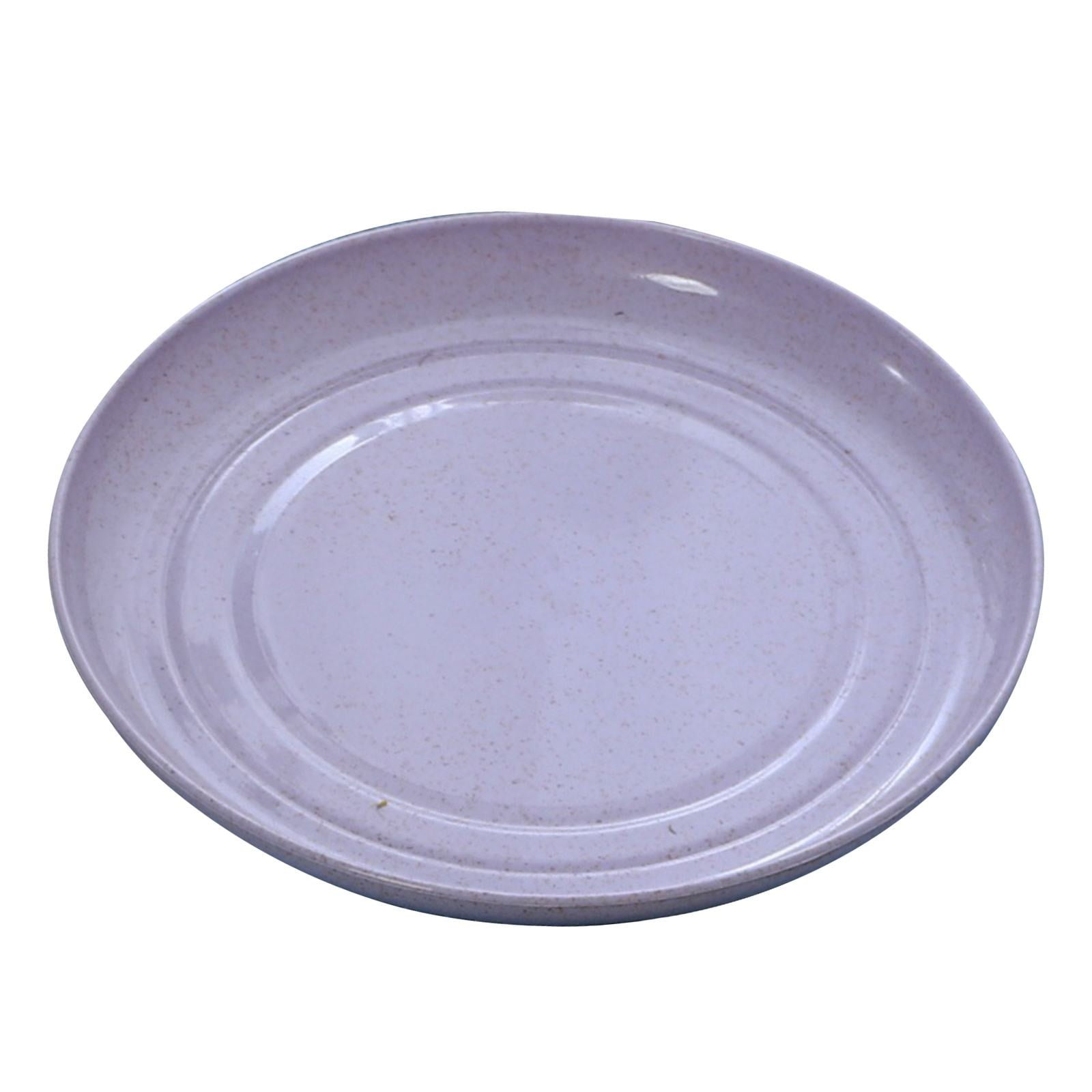 JWDX Fruit Plate Clearance, Round Snack Plates and Wheat Material Multi ...