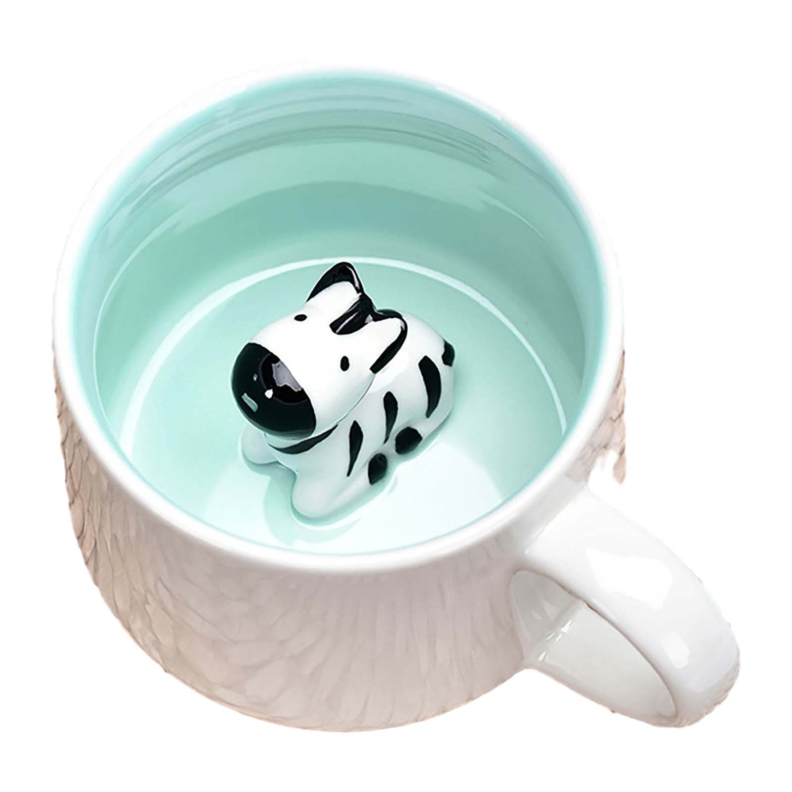 JWDX Glass and Bottle Clearance! Cow Mug With Cow Inside Cute Coffee ...