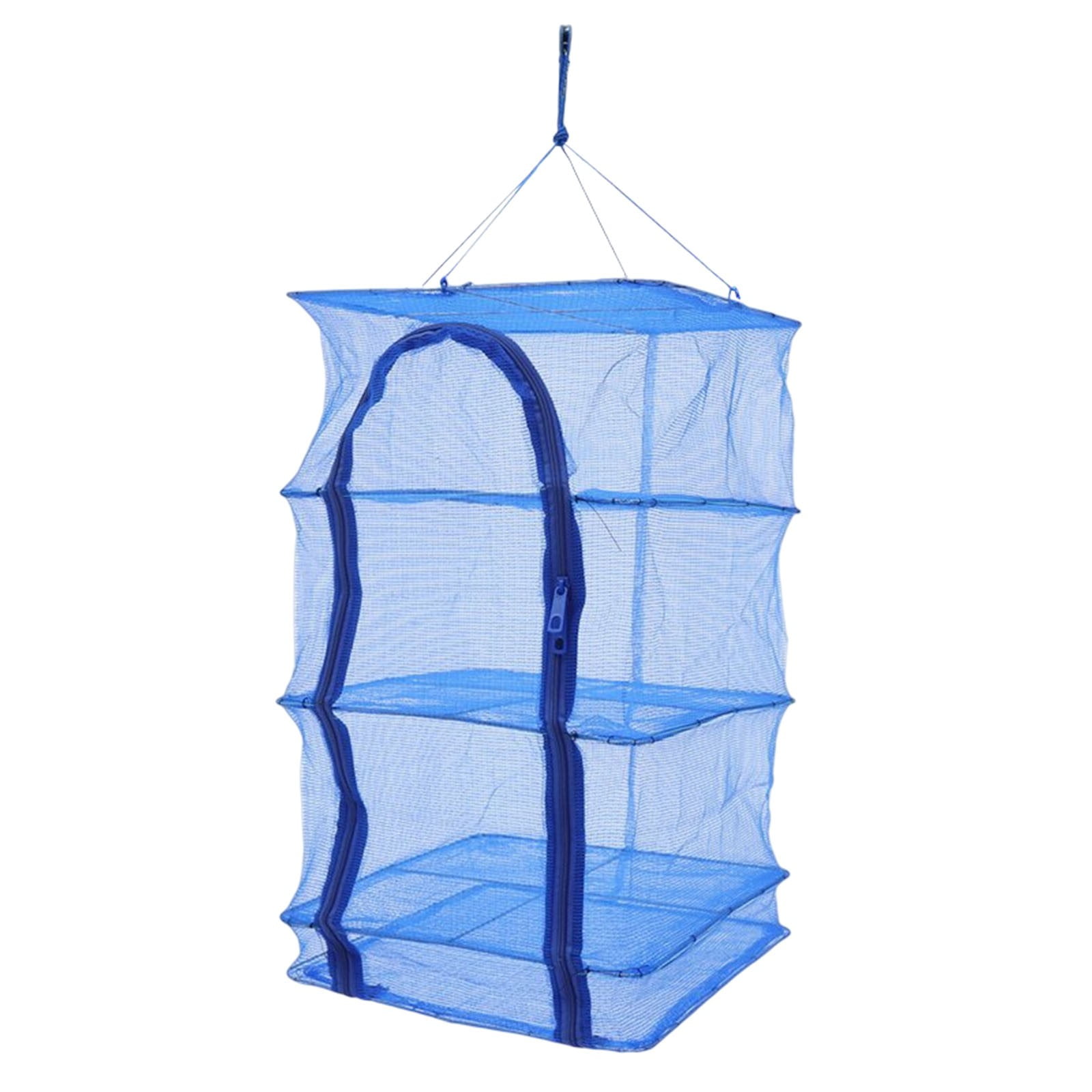 JWDX Ground Cage, Fishing Cage, Clearance 4 Tier Folding Mesh Shelves ...