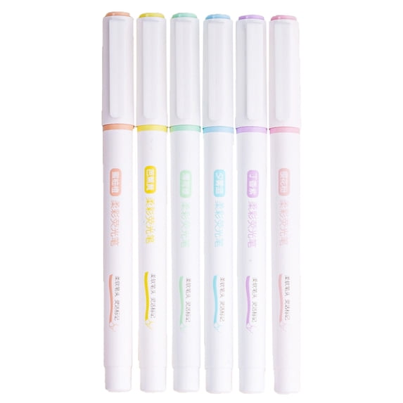 JWDX Highlighters Clearance, Marker Pen, Stationery, Painting Brush, 6 ...