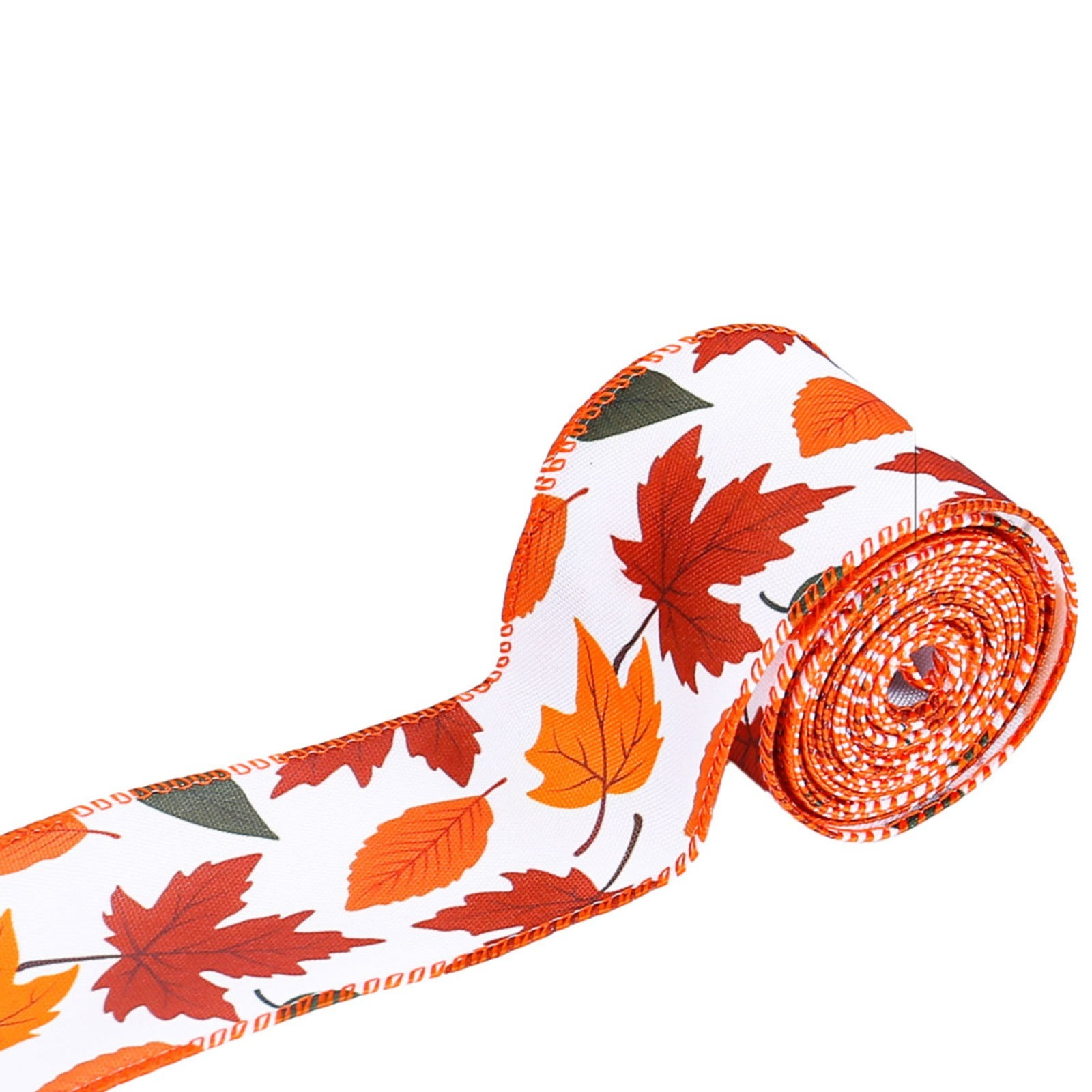 JWDX Ribbon Clearance! Autumn Theme Ribbons Wired Burlap Ribbon Fall ...