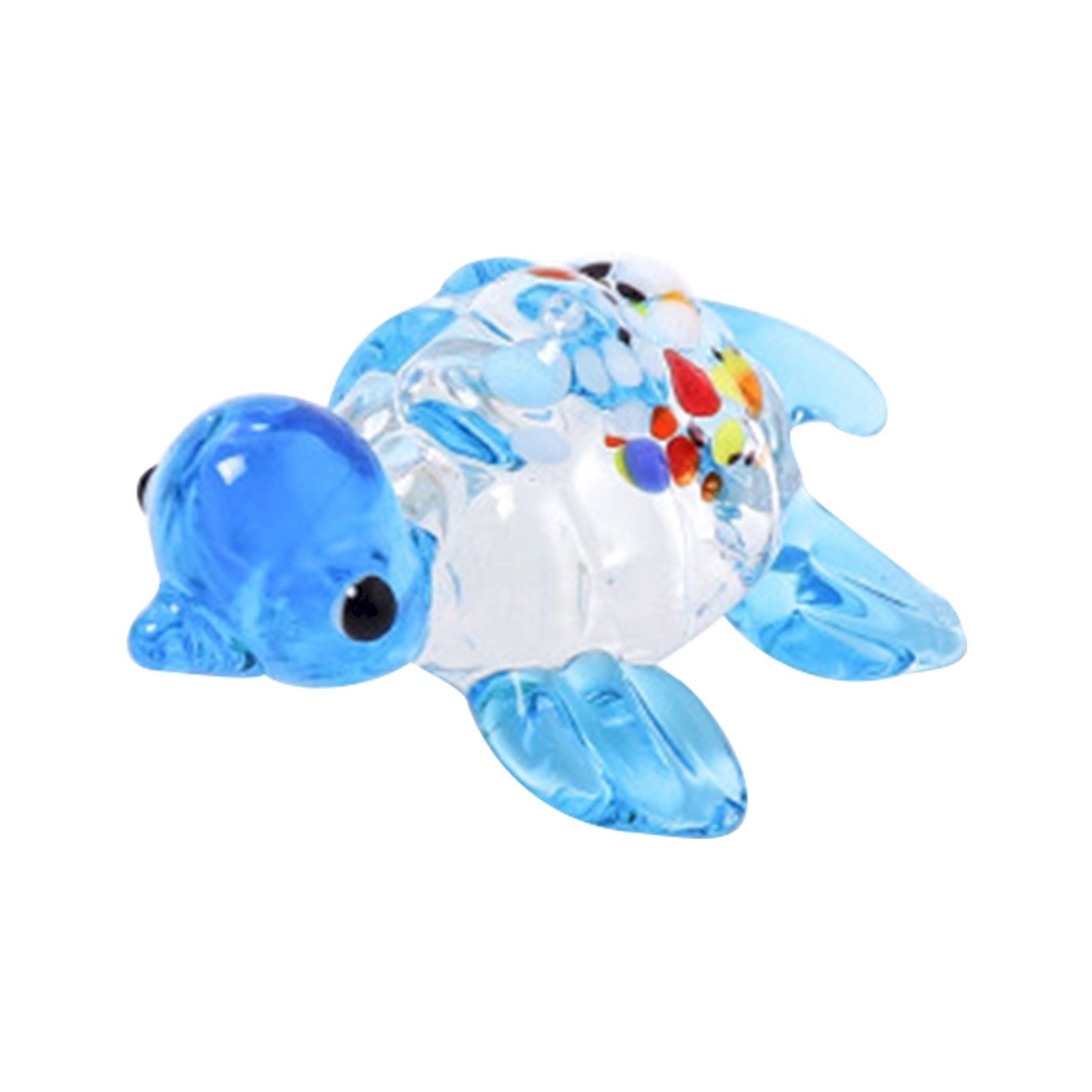 JWDX Sea Turtle Art Ornaments, Hand Blown Art Glass, Sea Turtle ...