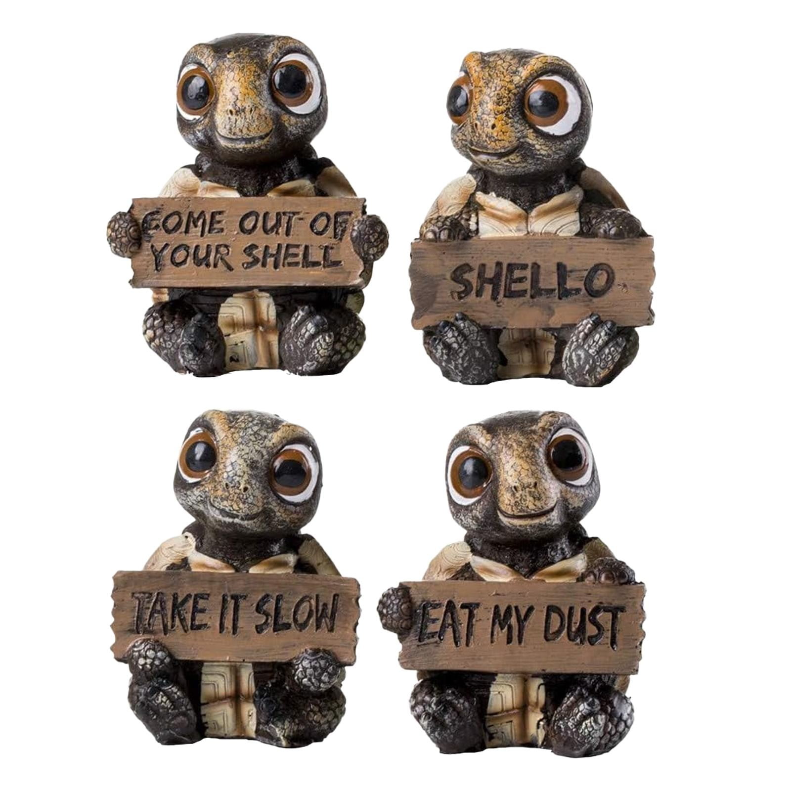 JWDX Sea Turtle Ornaments, Whimsical Cute Sea Turtles Set of Four ...