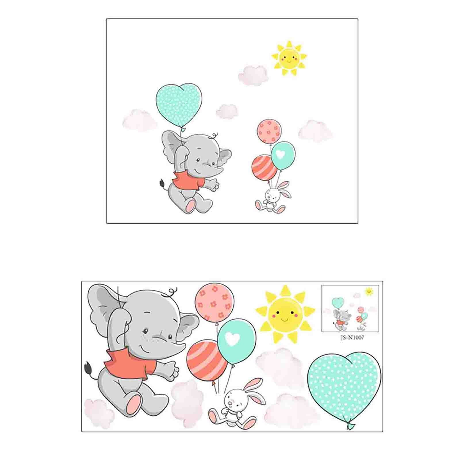 JWDX Stickers, Wall Stickers Clearance, Cartoon Balloon Elephant ... JWDX Stickers, Wall Stickers Clearance, Cartoon Balloon Elephant ...
