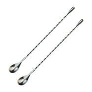 Hariumiu Kitchen 8 Inch Cocktail Spoon Stirring Bar Mixing Long Spoon ...