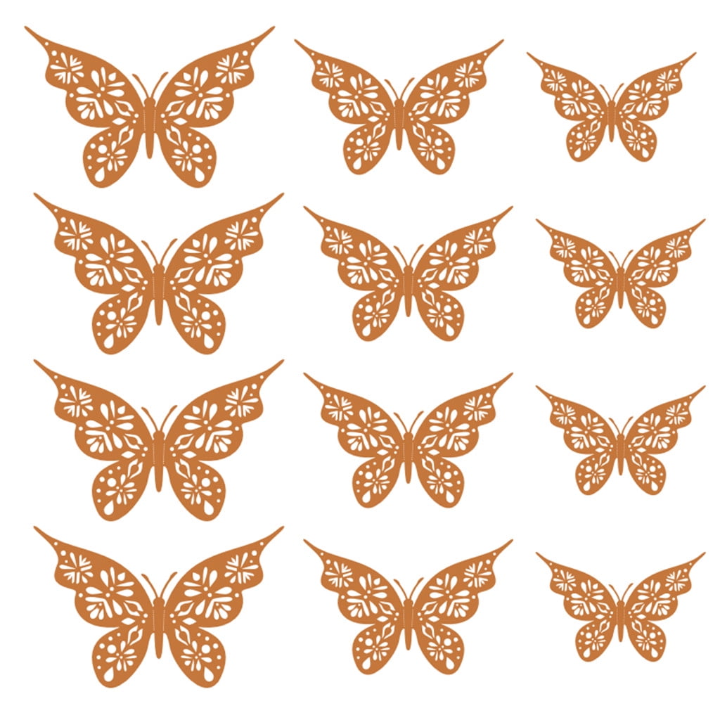 JWDX Wall Stickers Clearance 3D Hollow Butterfly Wall Stickers Home ... JWDX Wall Stickers Clearance 3D Hollow Butterfly Wall Stickers Home ...