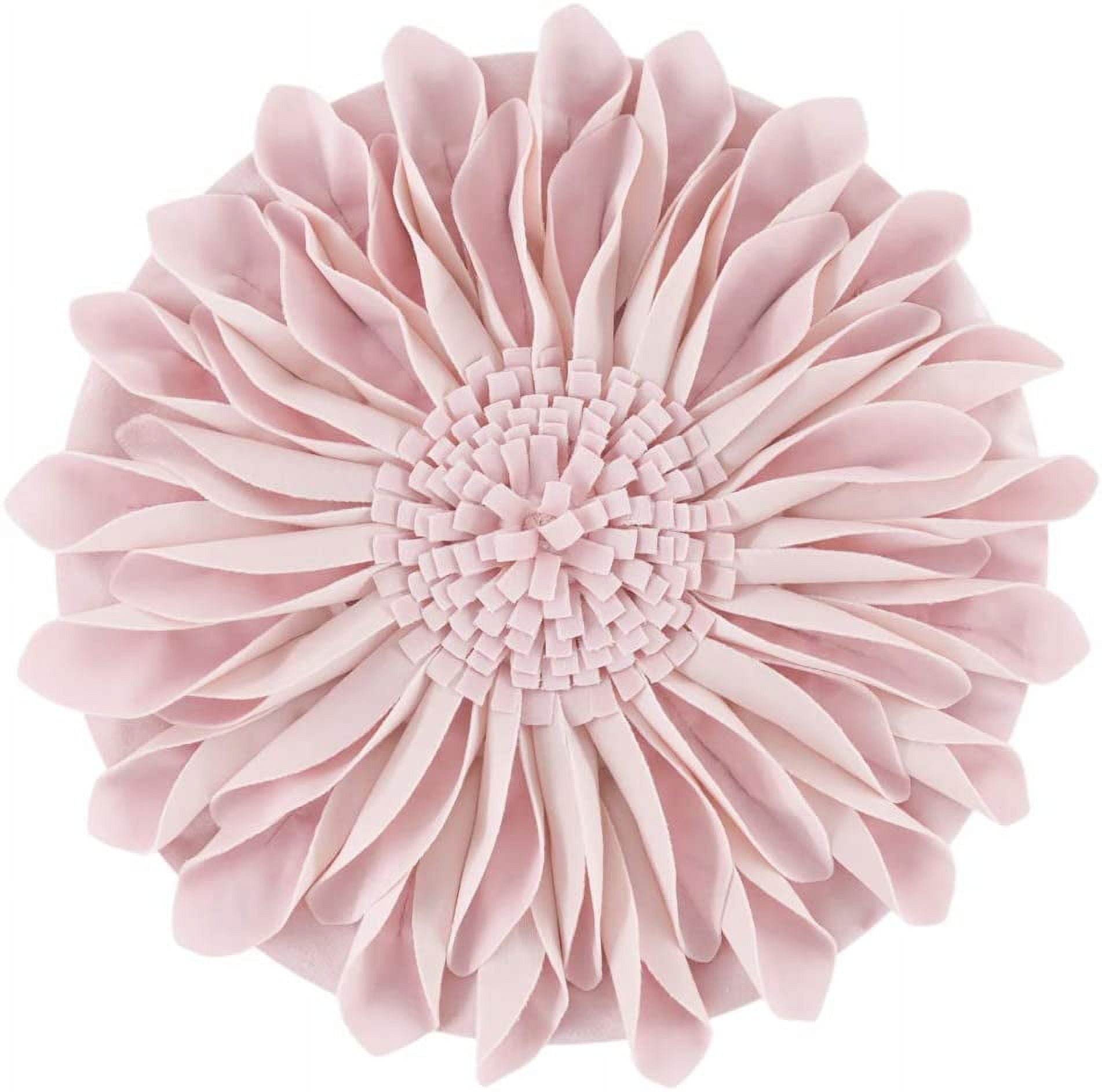 JWH 3D Handmade Aesthetic Decorative Velvet Flower Throw Pillows ...