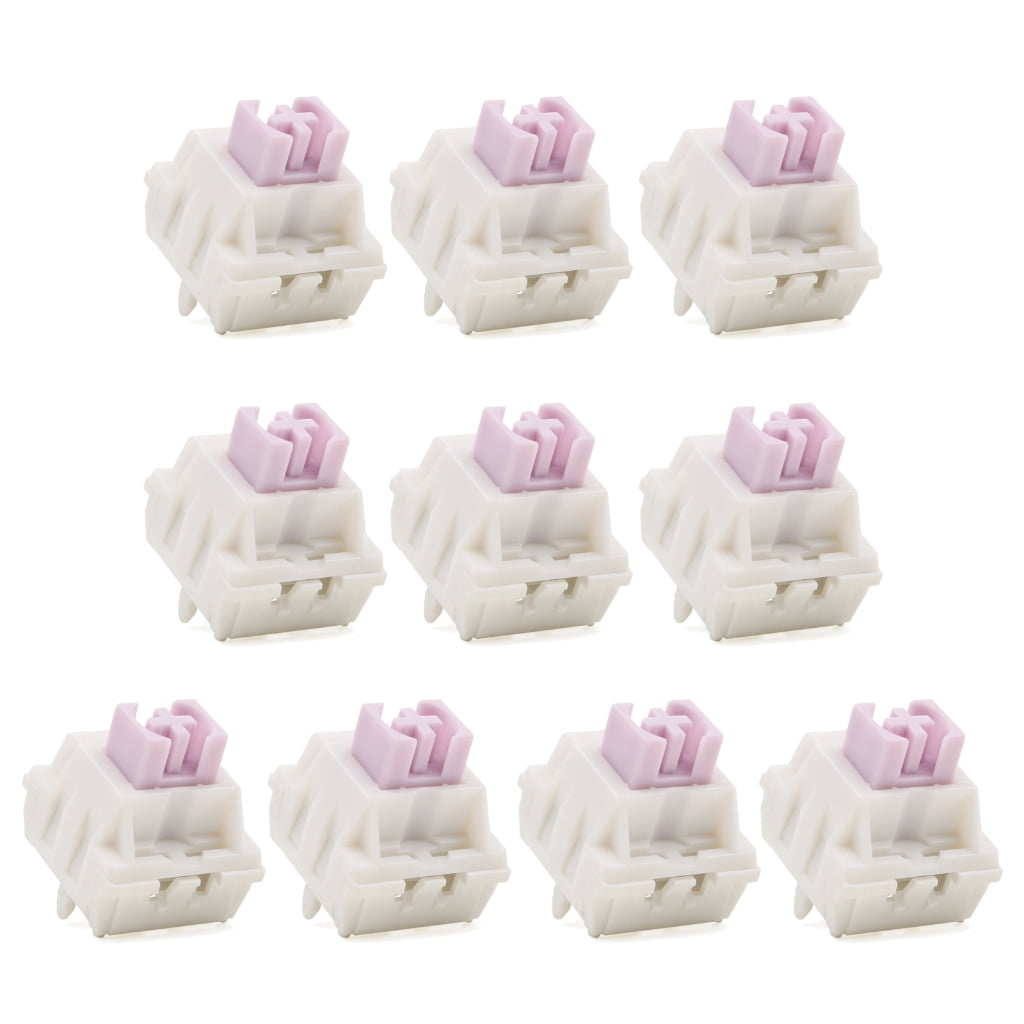 JWICK Milk Purple Switches 5 Pin 67g Tactile Switches for Keyboard Pre ...