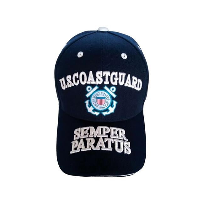 JWM U.S. Coast Guard Logo Baseball Cap, Blue - One Size Fits All - Case ...