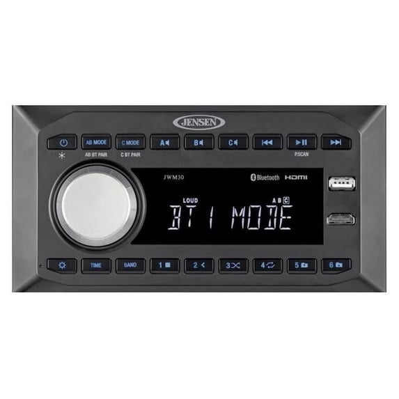 JWM30 AM, FM, USB & Dual Bluetooth Front HDMI Radio - Walmart.com