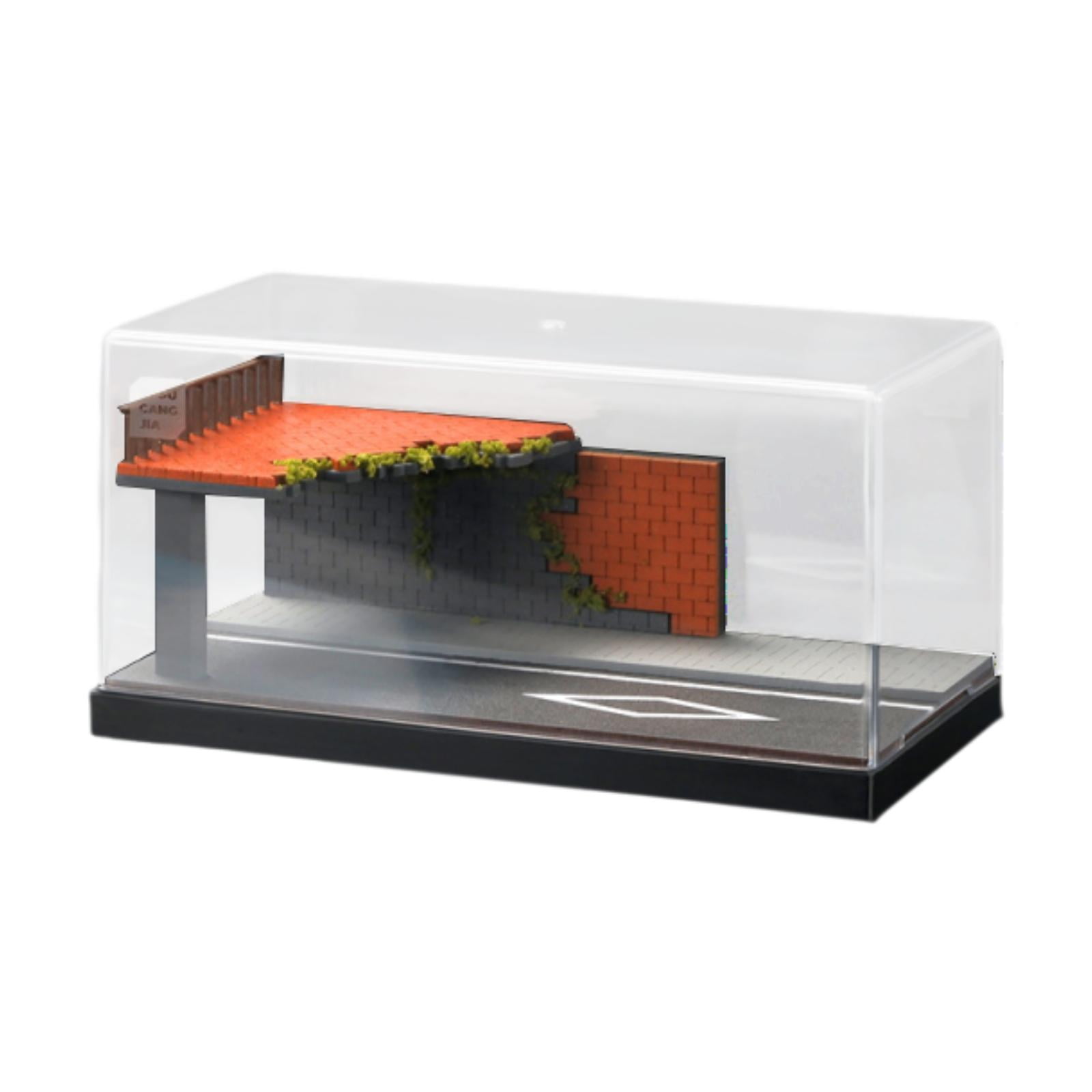 JWQFBC 1/64 Car Scene Model Road Background Accessories DIY Simulation ...