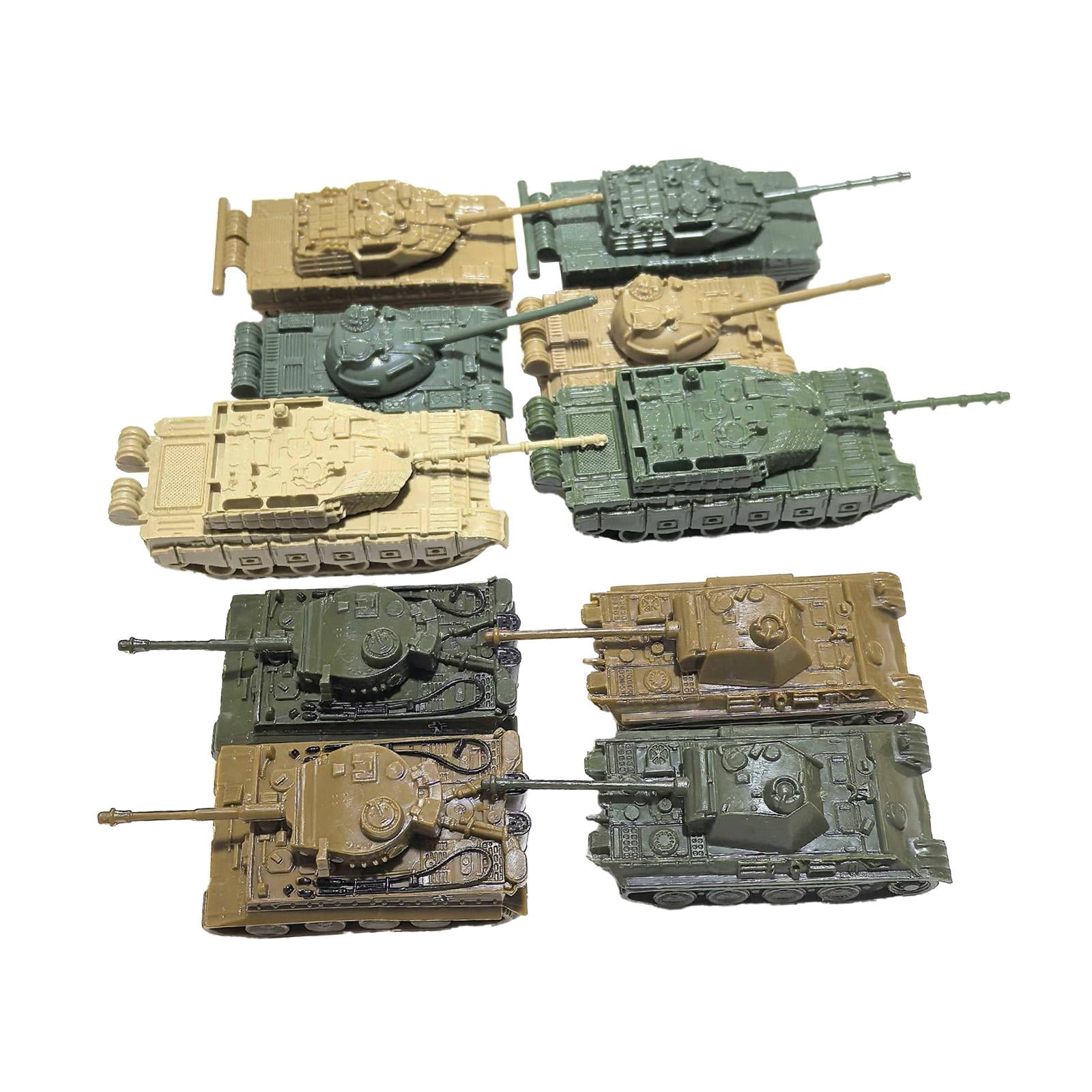JWQFBC 10 Pieces Tank Model Building Kit DIY Assembly 1:144 Scale ...