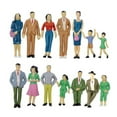 JWQFBC 14 Pieces 1:25 HO Scale Color People Figures Model Train Railway ...